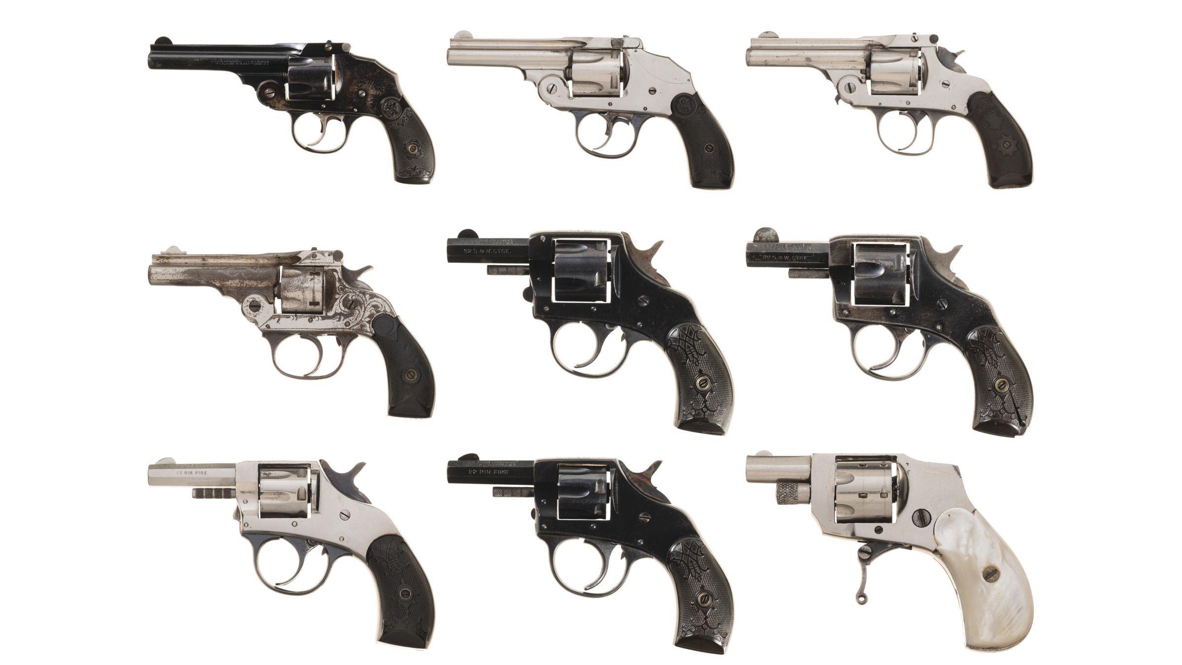 Nine Double Action Revolvers | Rock Island Auction
