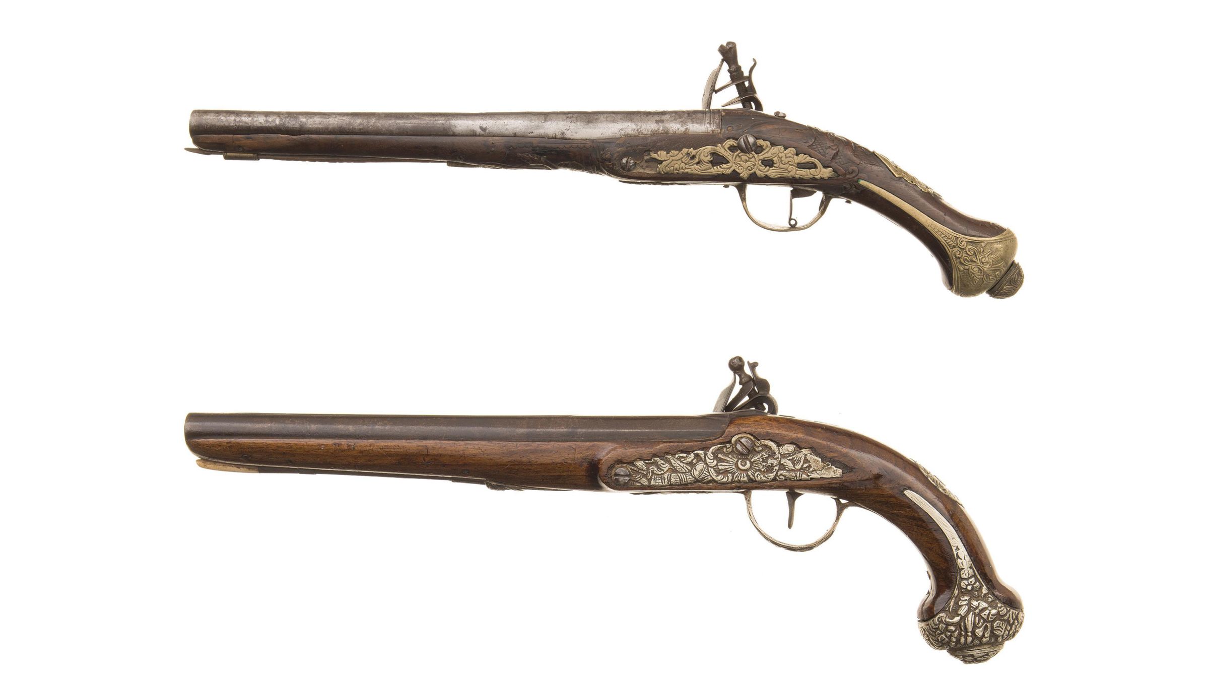 Two Ornate Ottoman Style Flintlock Pistols | Rock Island Auction