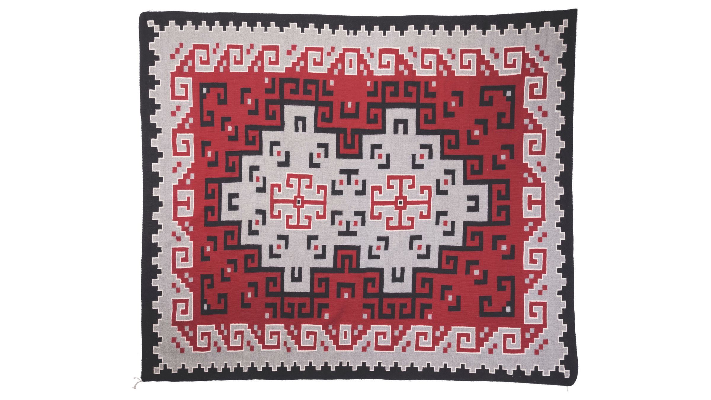 Large Navajo Style Ganado-Klagetoh Pattern Woven Rug | Rock Island Auction