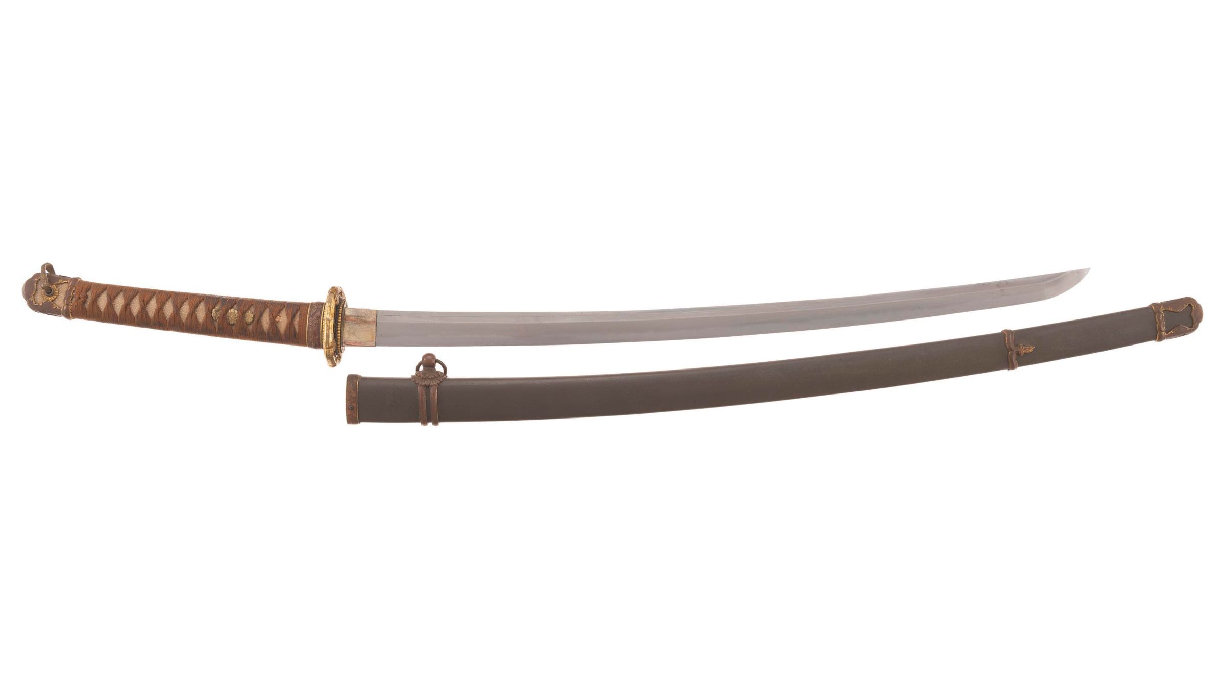 Two Signed Japanese Military Swords | Rock Island Auction