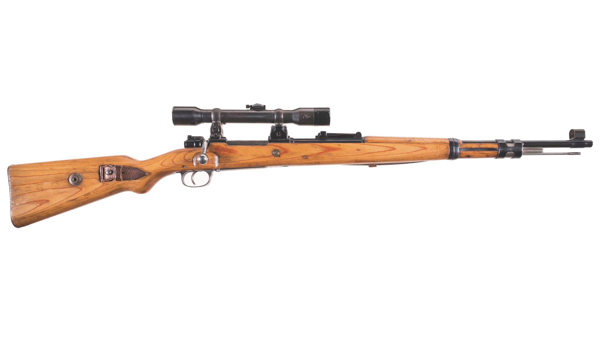 World War Ii Mauser Model 98 High Turret Sniper Style Rifle Rock