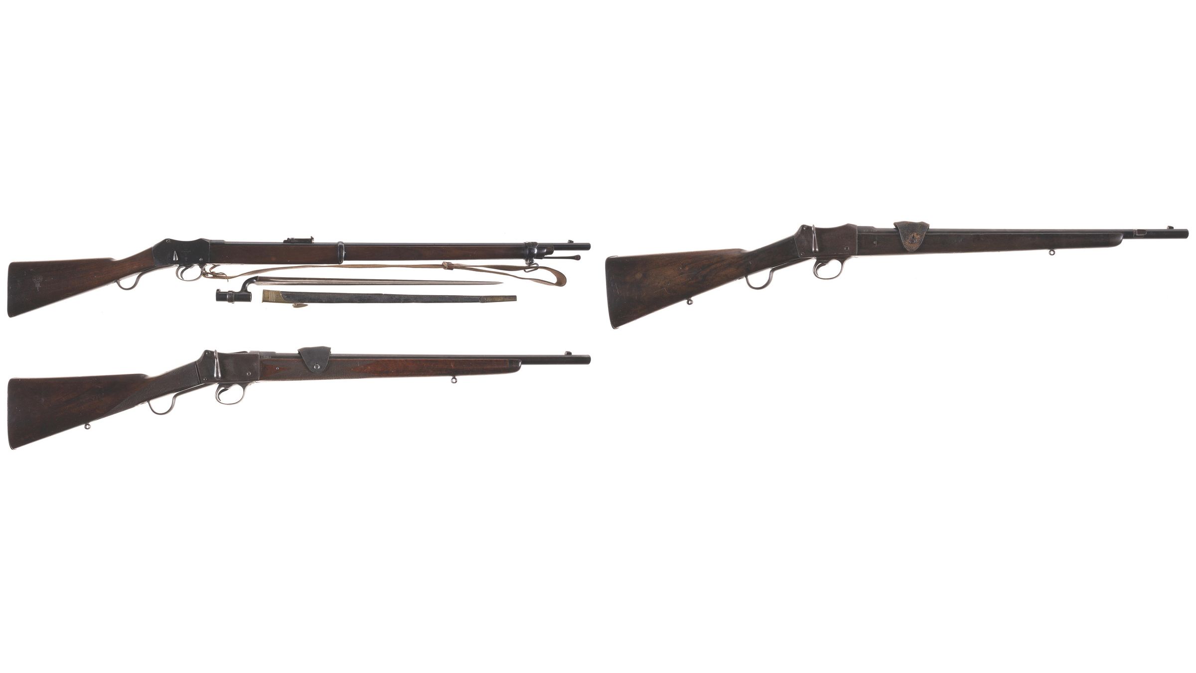 Collector's Lot of Three Martini-Henry Pattern Long Guns | Rock Island ...