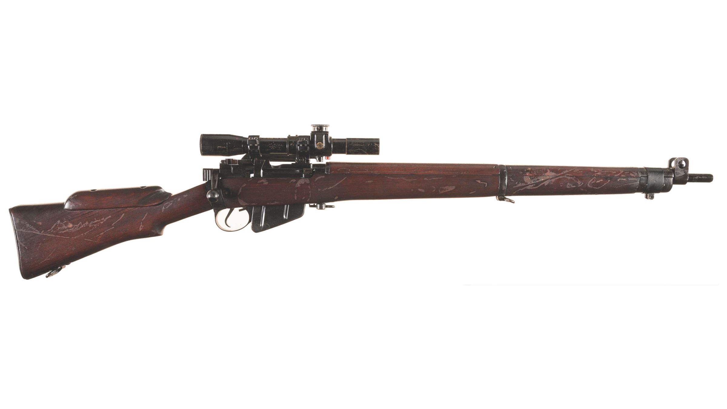 Enfield No. 4 Mk. I Bolt Action Sniper Style Rifle with Scope | Rock ...