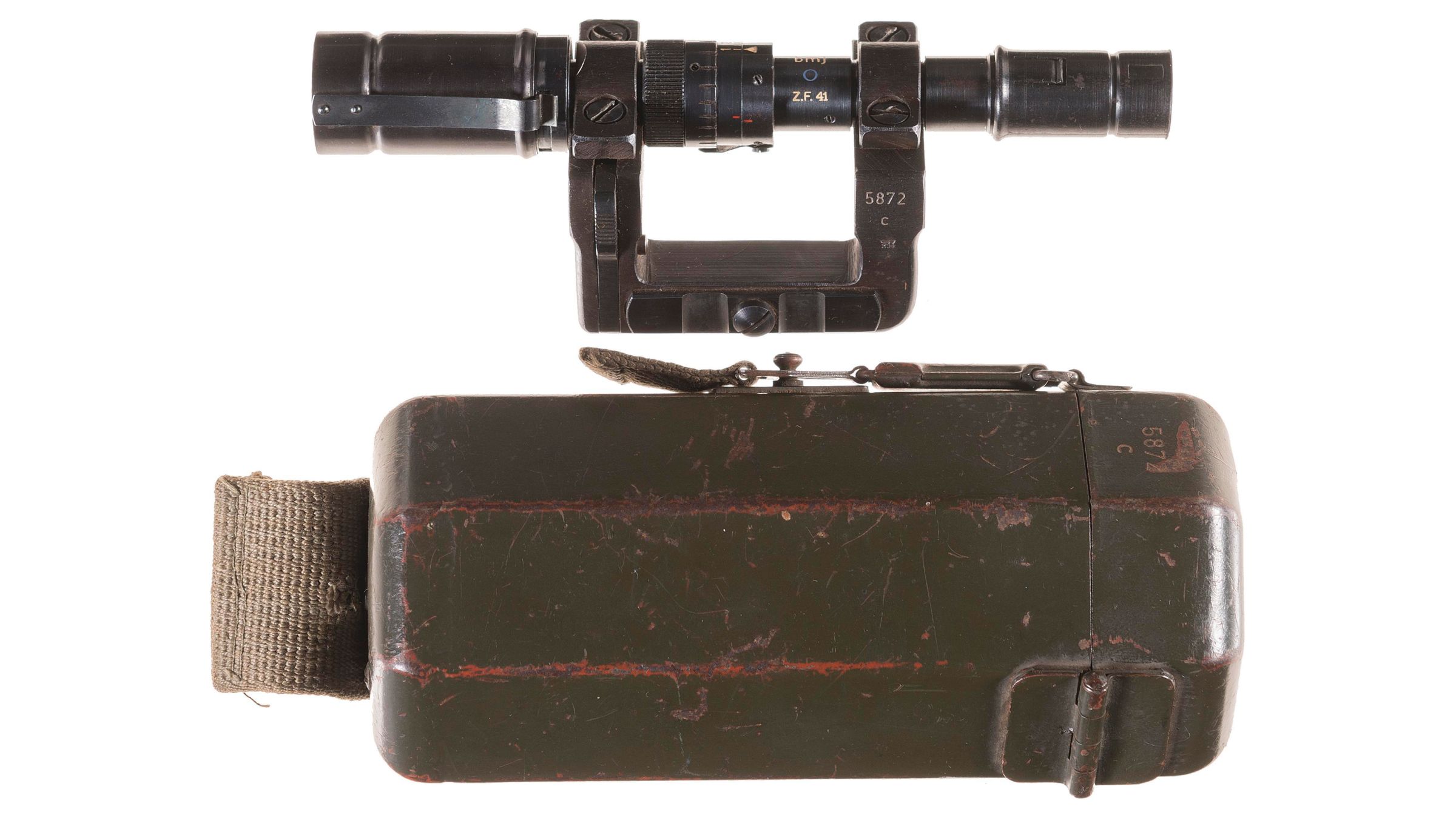 World War II German 'bmj' Code ZF41 Sniper Scope with Mount | Rock ...