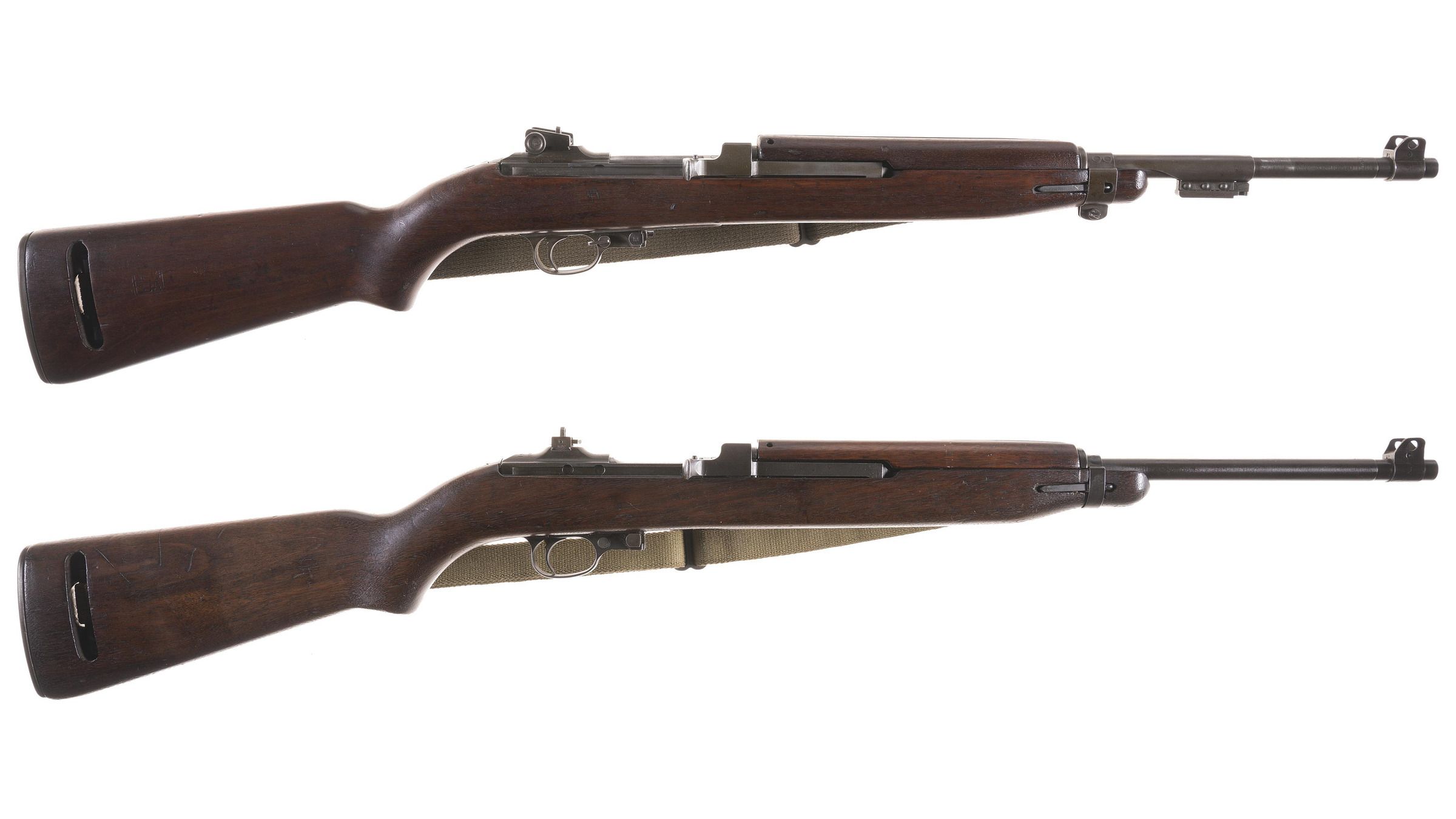 Two World War II U.S. Military M1 Semi-Automatic Carbines | Rock Island ...