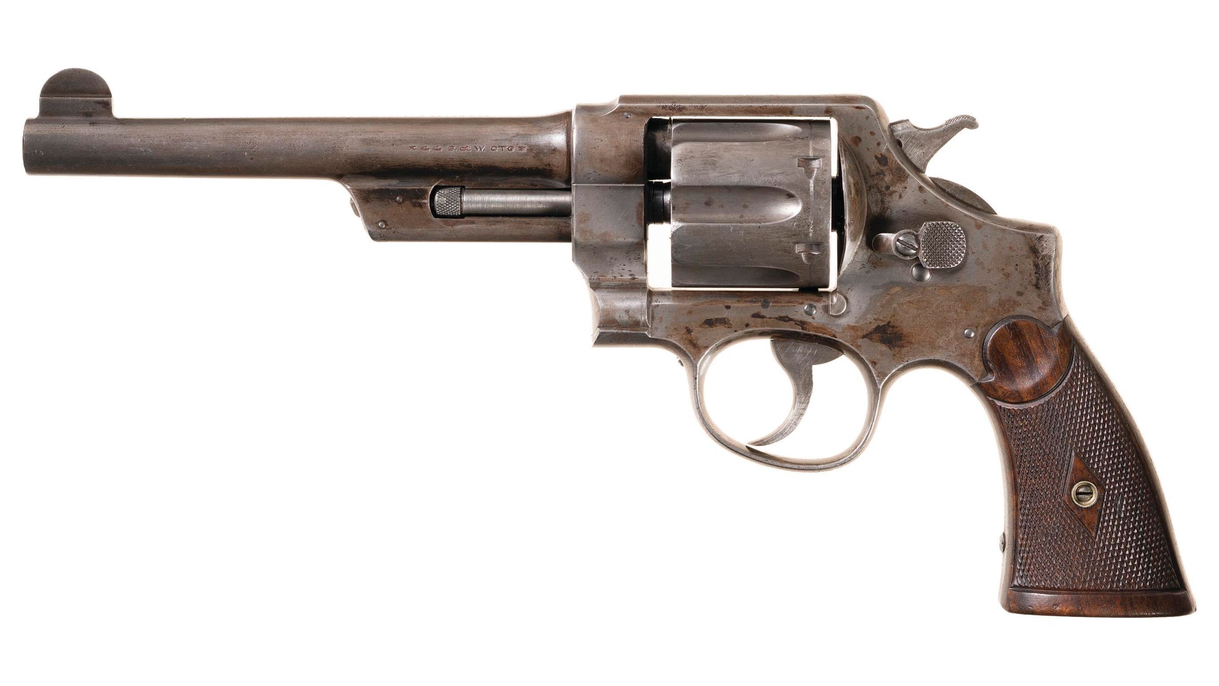 Smith & Wesson .44 Hand Ejector 1st Model Triple Lock Revolver | Rock ...