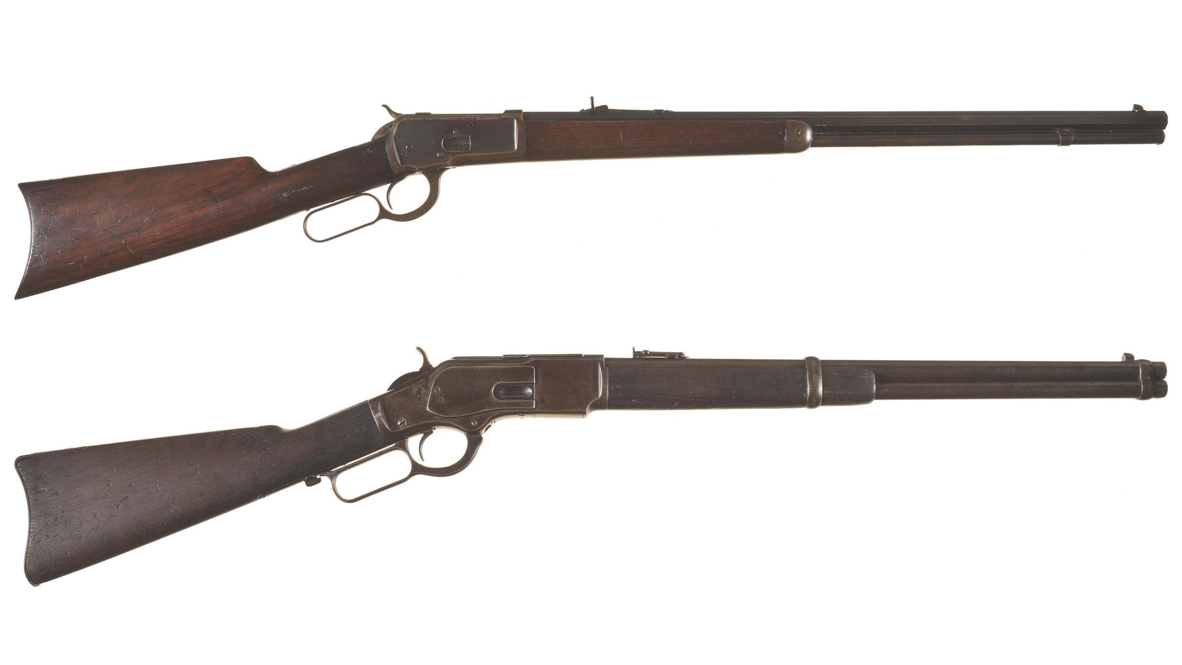 Two Antique Winchester Lever Action Long Guns | Rock Island Auction