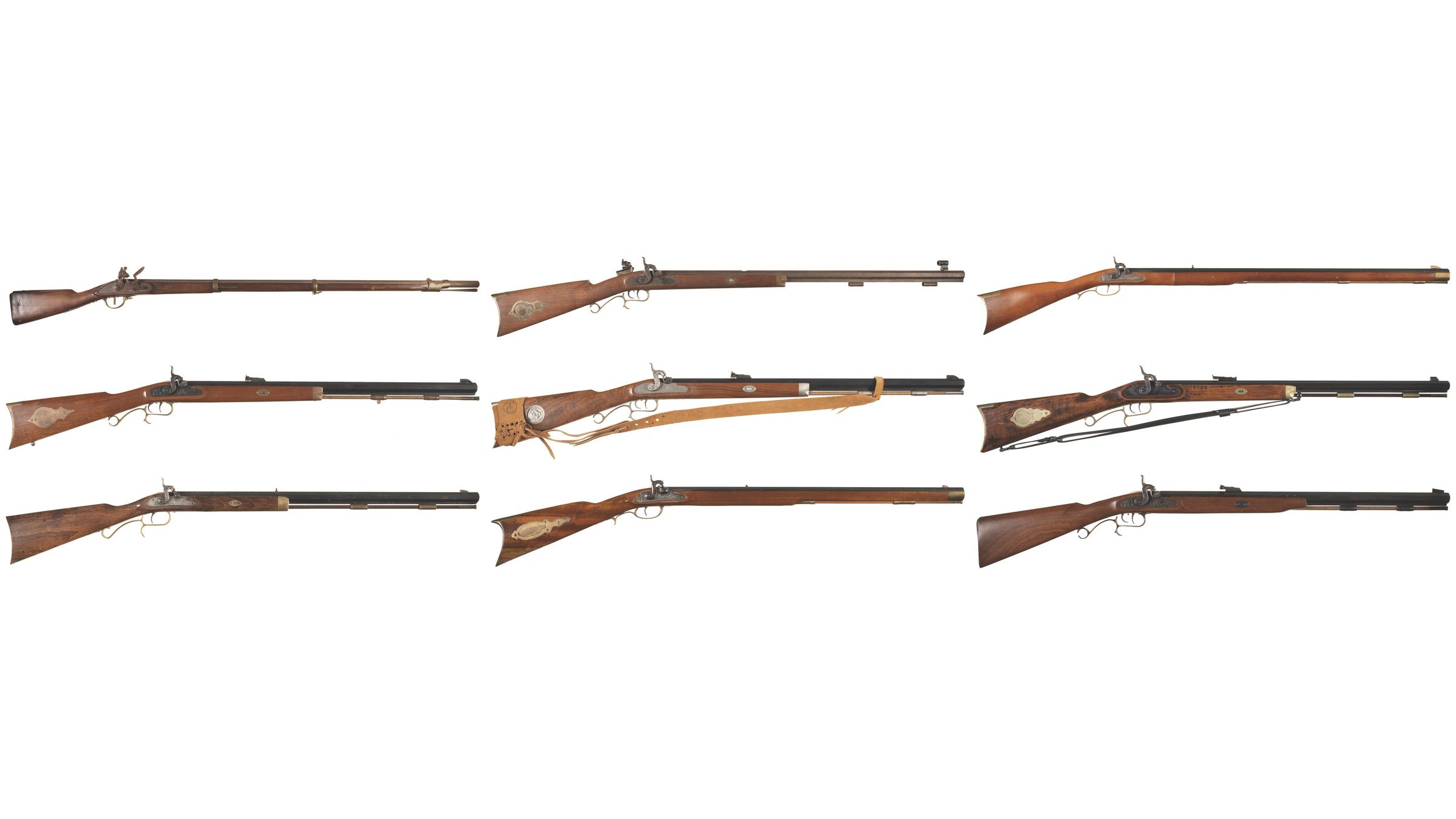 Nine Muzzle Loading Long Guns | Rock Island Auction
