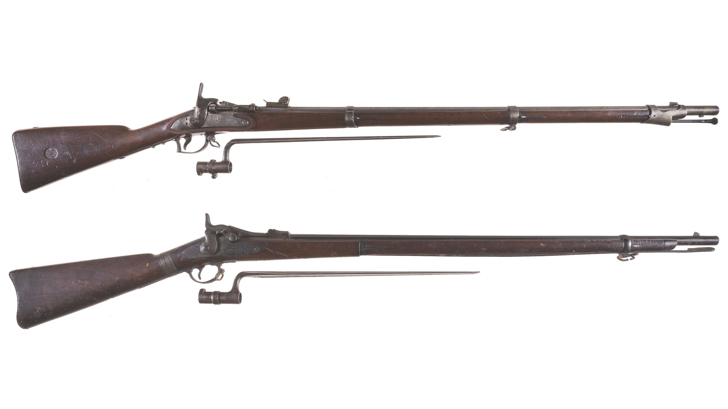 Two Military Breech Loading Rifles with Bayonets | Rock Island Auction
