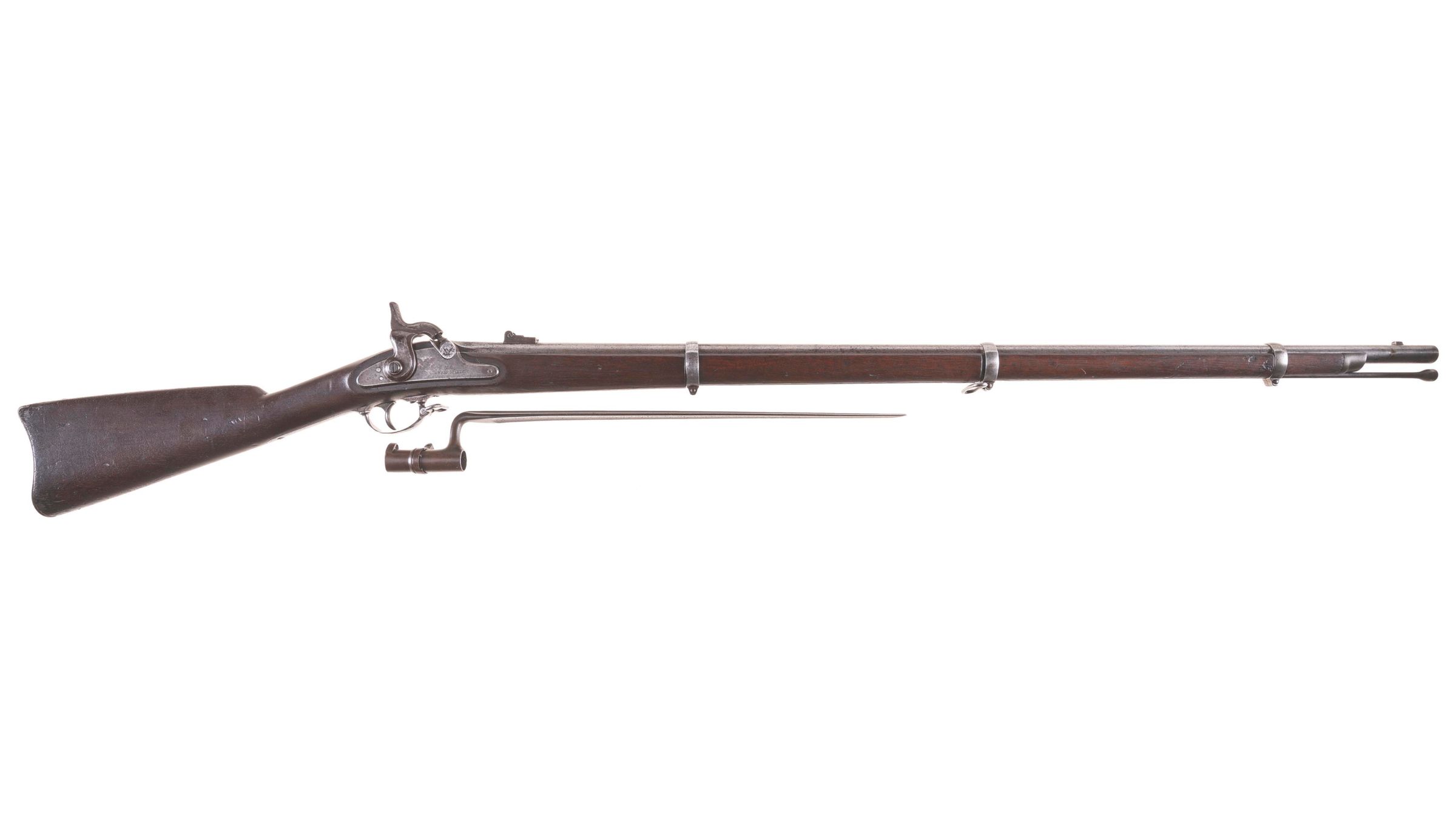 U.S. Springfield Model 1861 Percussion Rifle-Musket with Bayonet | Rock ...