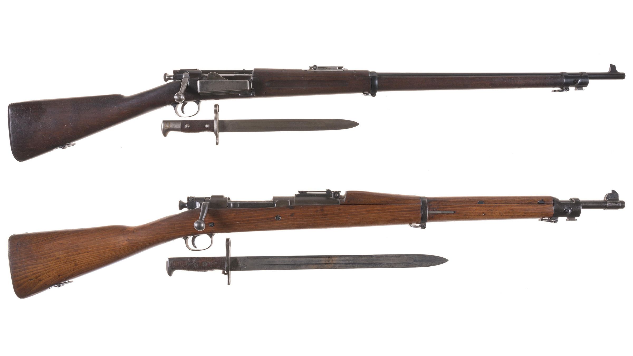 Two U.S. Military Bolt Action Rifles with Bayonets | Rock Island Auction