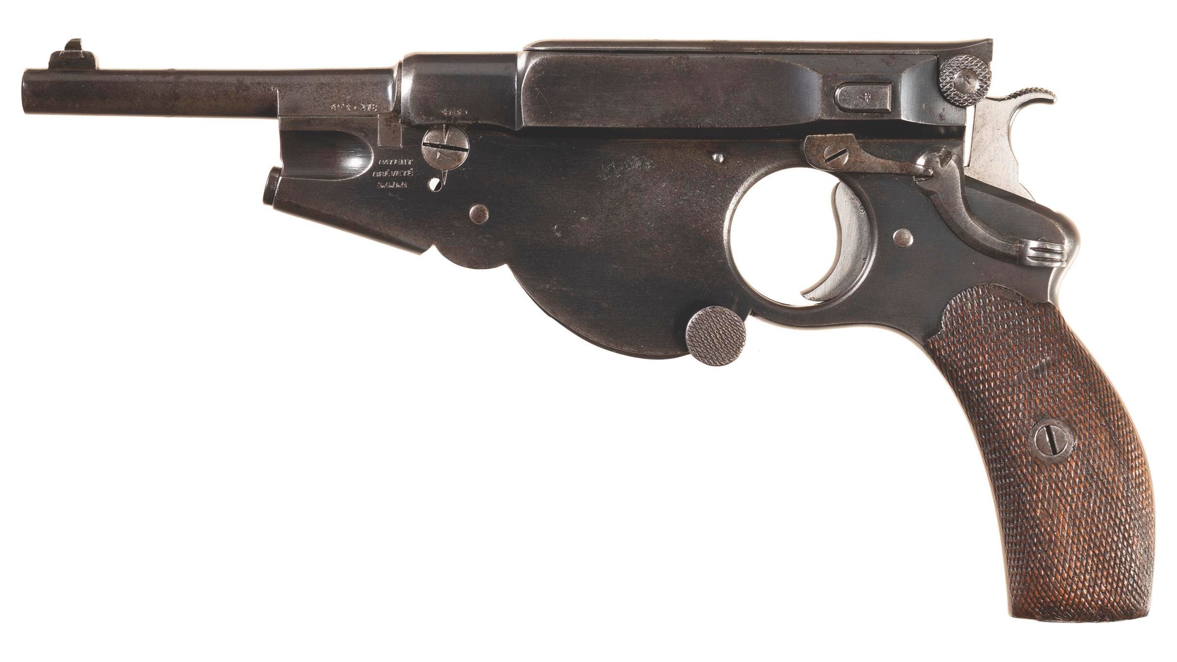 Theodor Bergmann Model 1896 No. 3 Semi-Automatic Pistol
