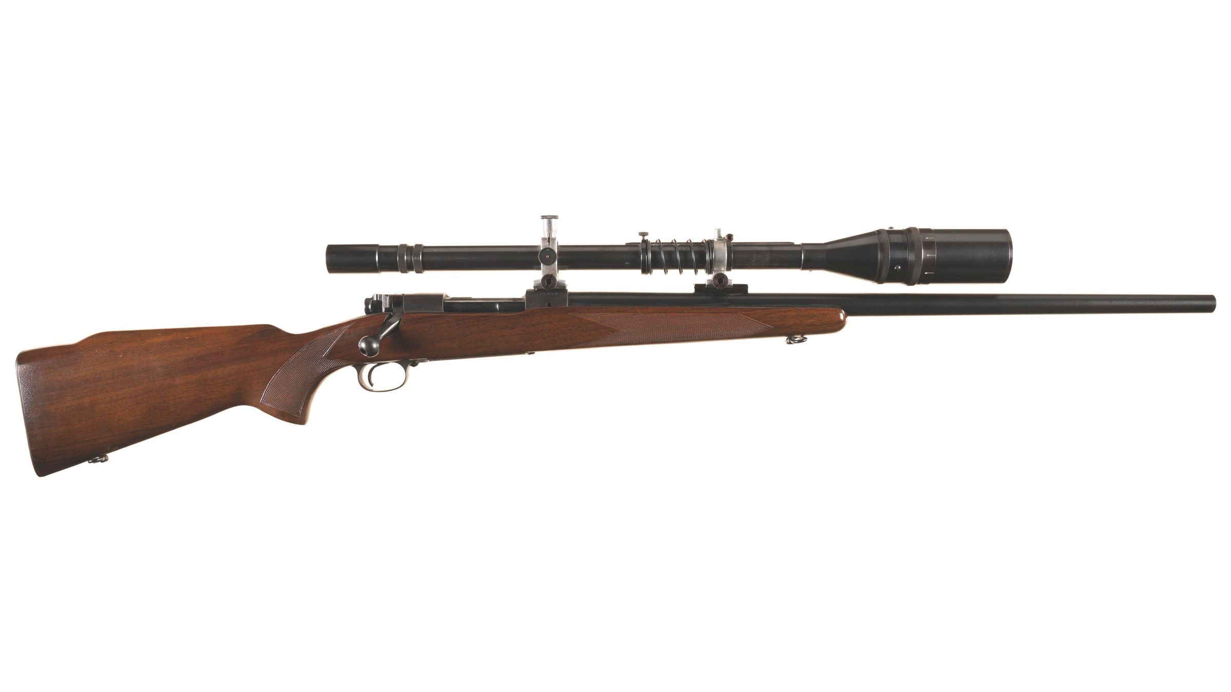 Pre-64 Winchester Model 70 Target Bolt Action Rifle with Scope | Rock ...