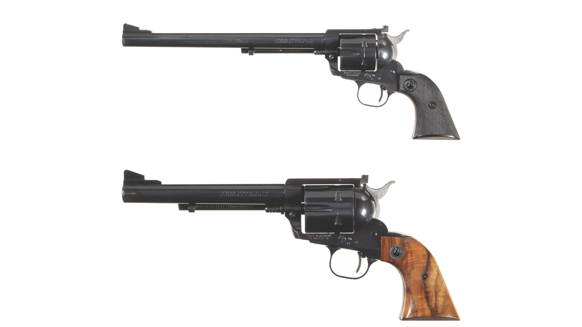 Two Ruger Blackhawk Flat Top Single Action Revolvers | Rock Island Auction