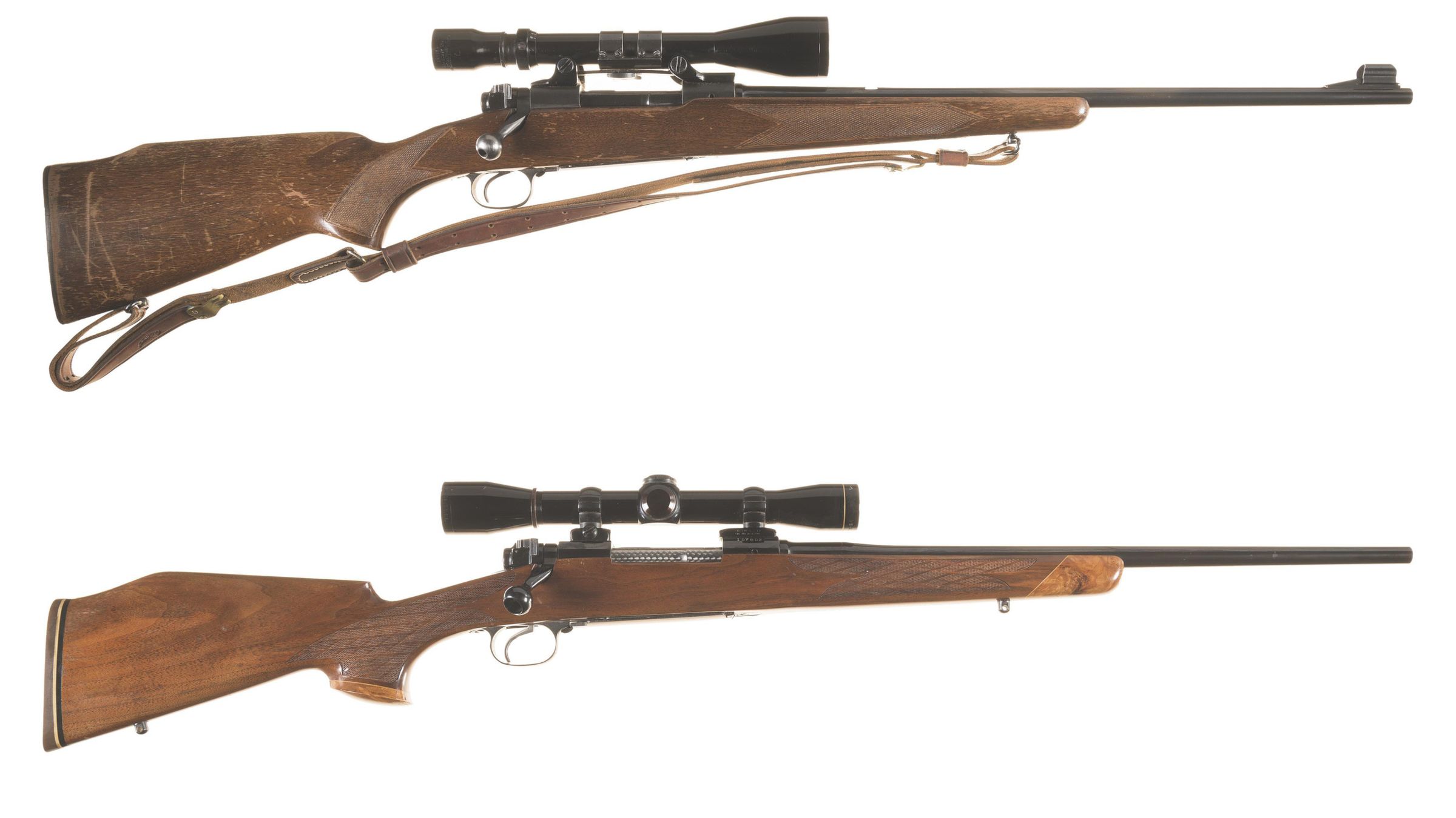 Two Scoped Winchester Bolt Action Rifles | Rock Island Auction