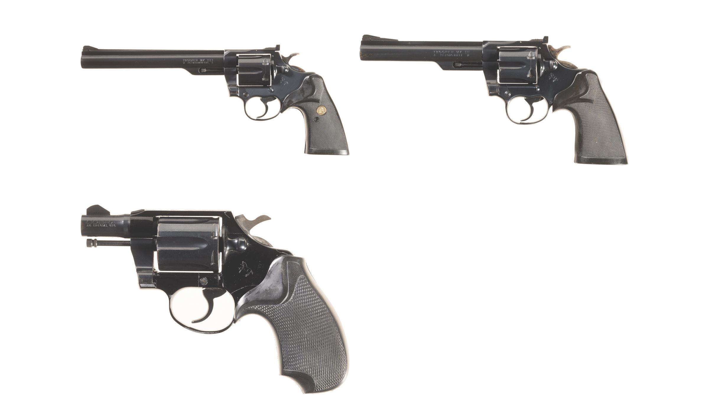 Three Colt Double Action Revolvers | Rock Island Auction