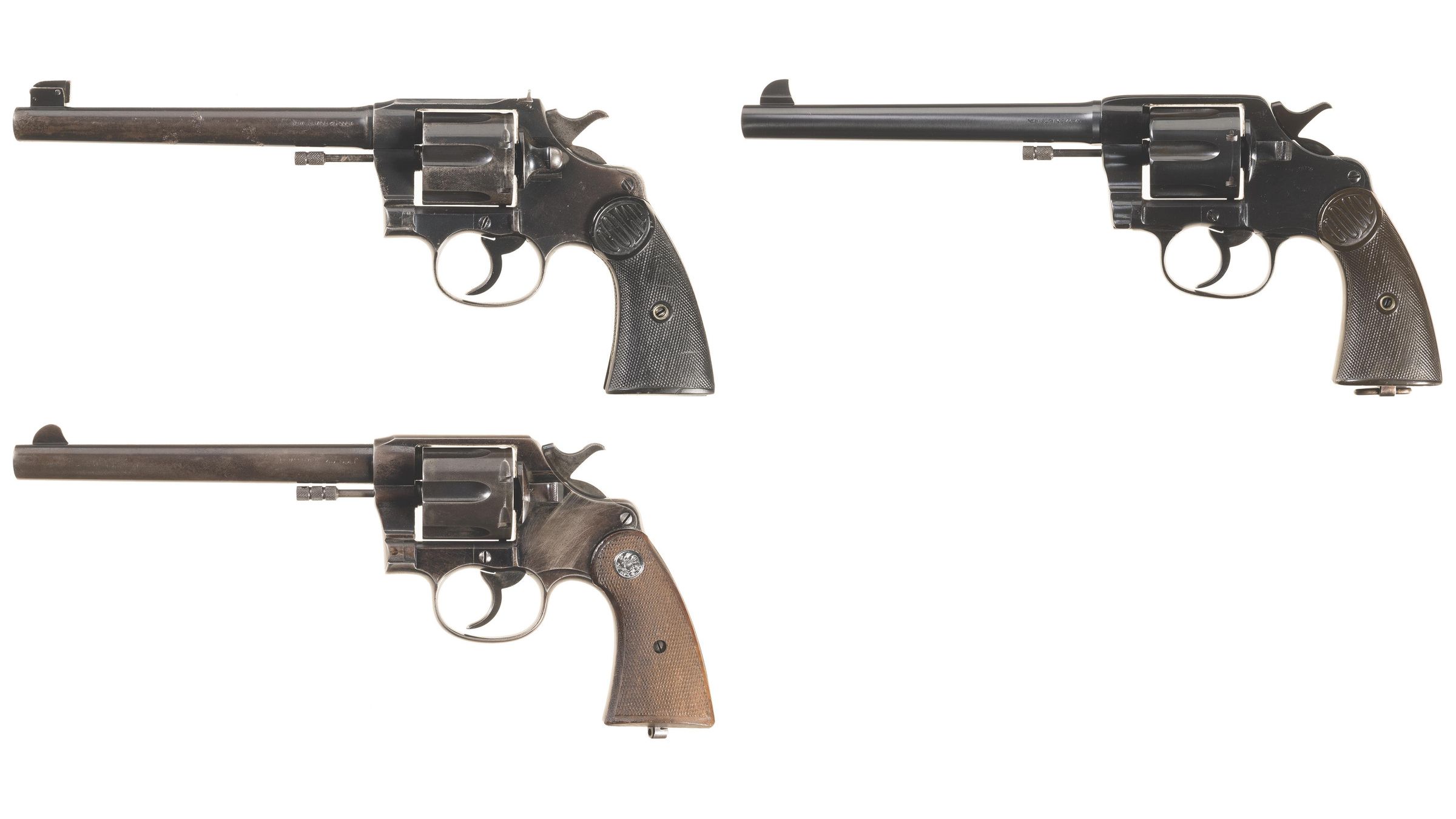 Three Colt New Service Double Action Revolvers | Rock Island Auction