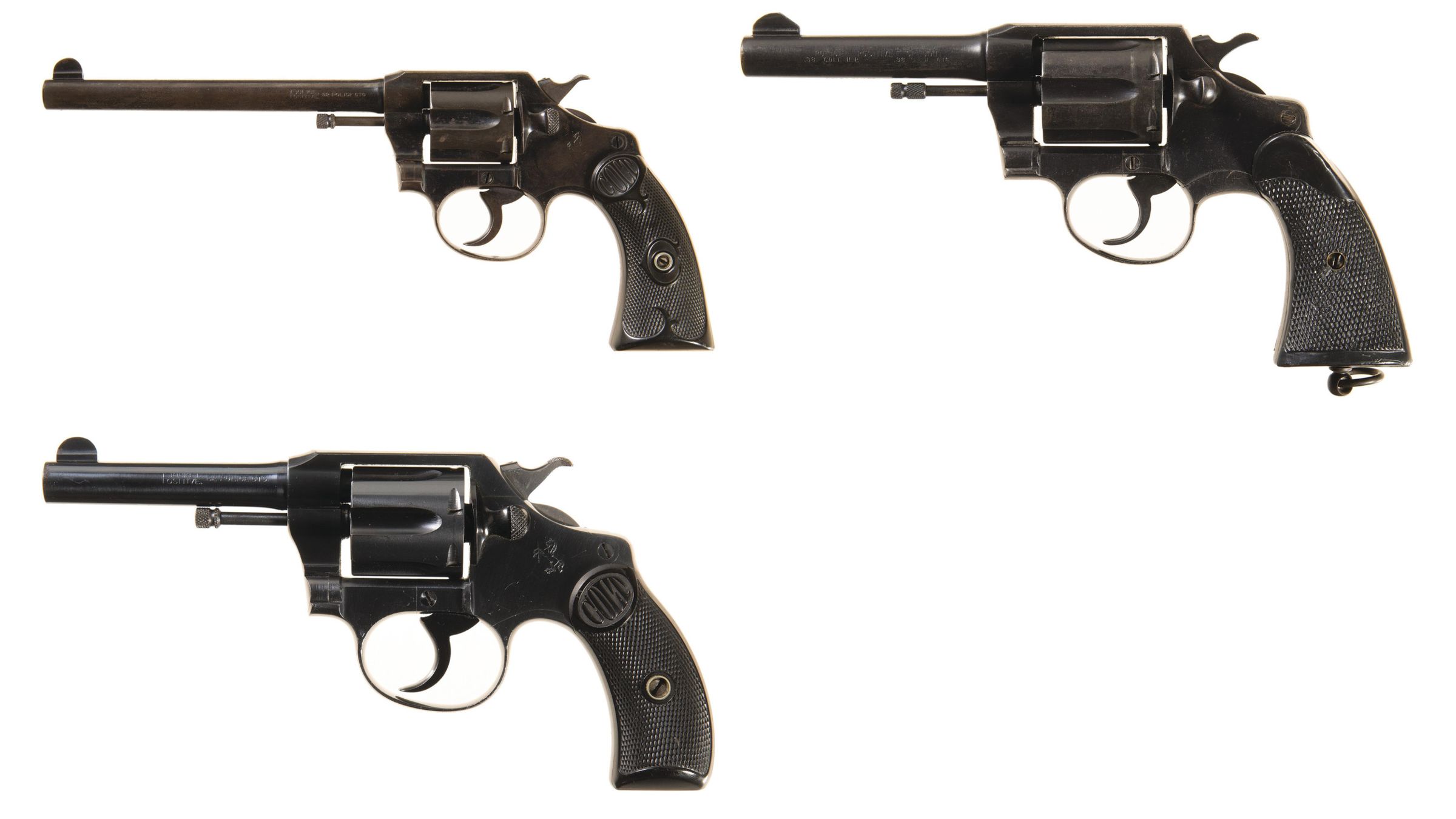 Three Colt Double Action Revolvers | Rock Island Auction