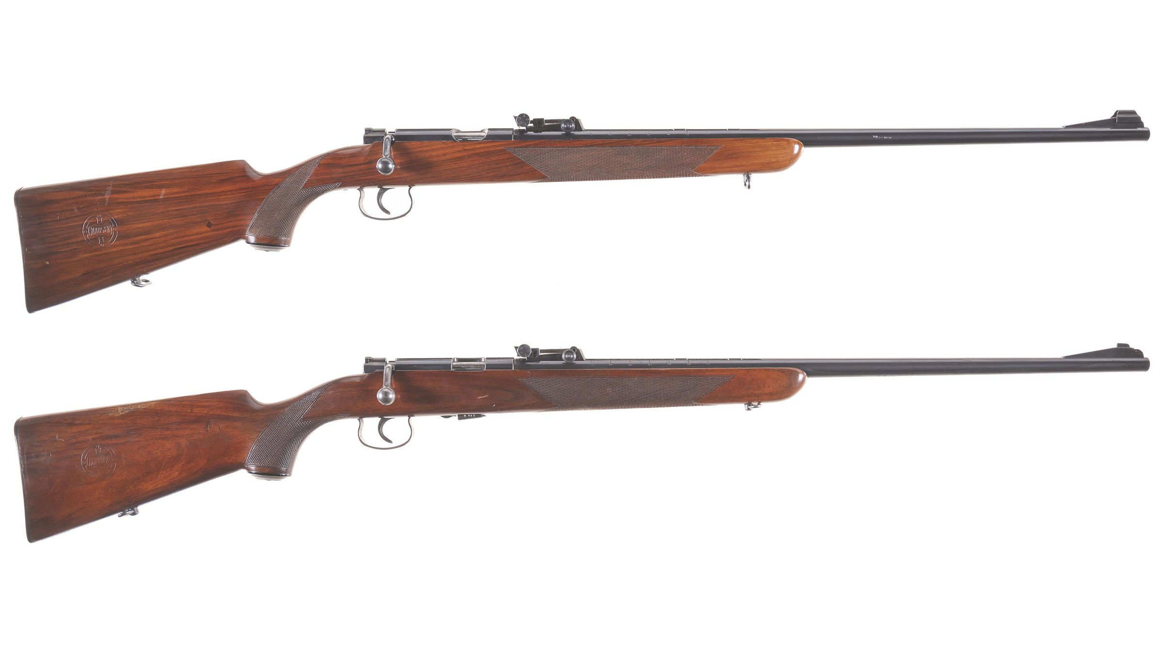 Collector's Lot of Two Mauser Rimfire Bolt Action Rifles | Rock Island ...