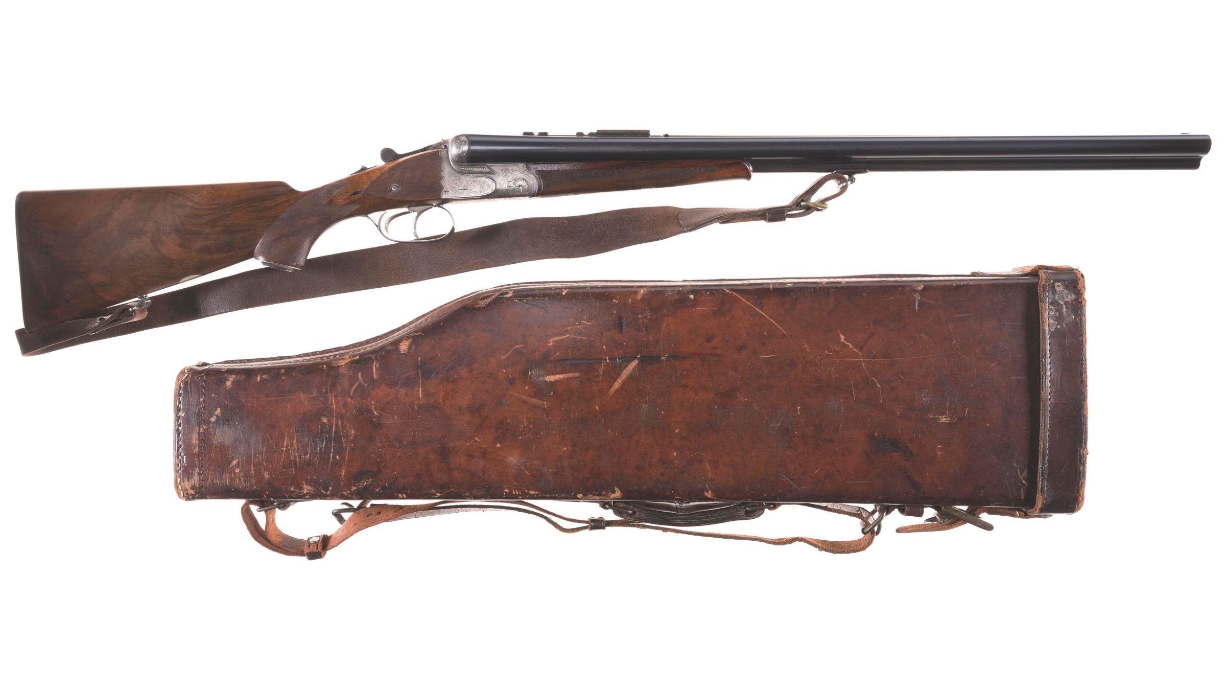 Engraved W.F. Heym Drilling with Case | Rock Island Auction