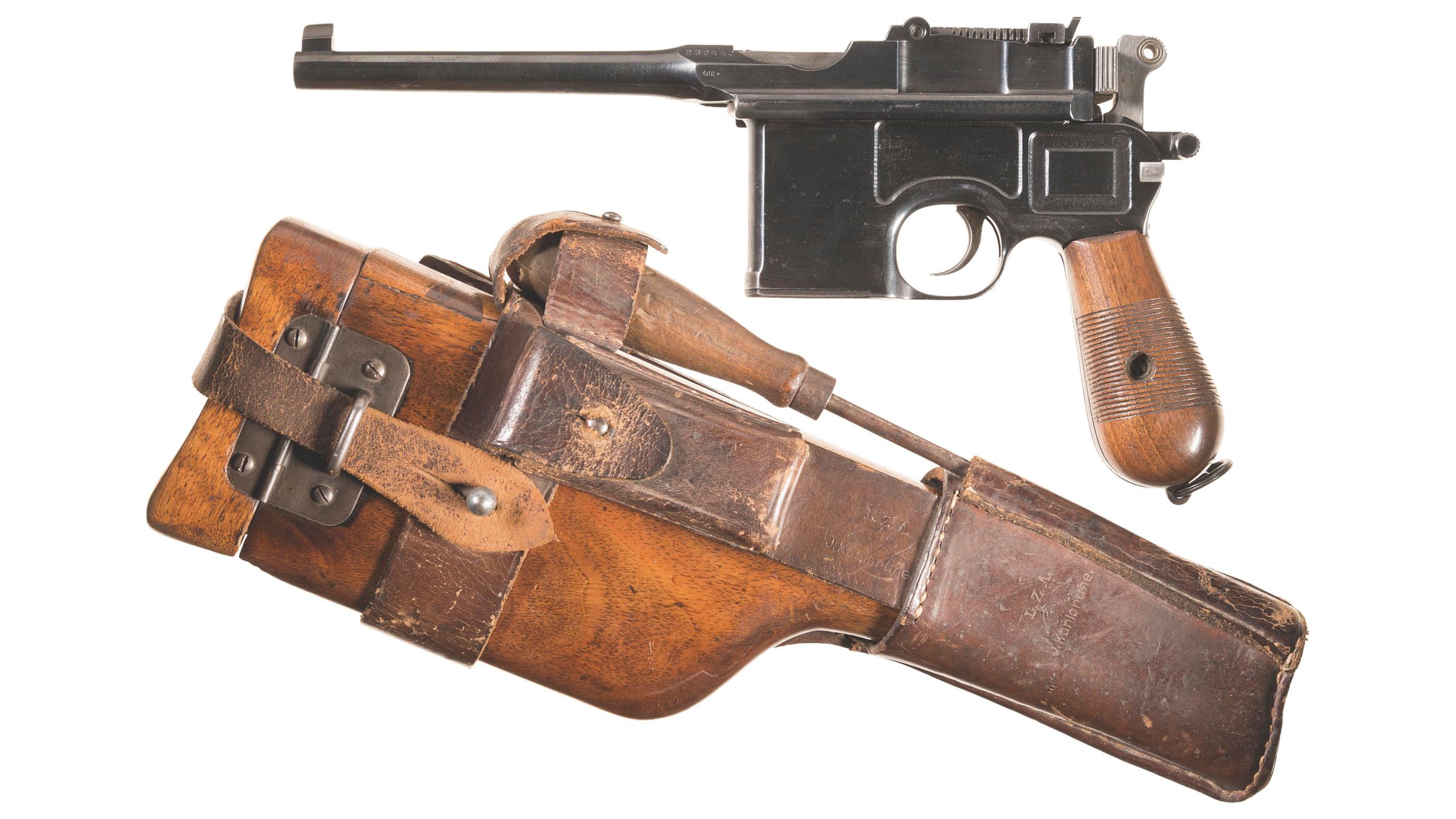 Mauser Model 1896 Broomhandle Semi-Automatic Pistol with Stock | Rock ...