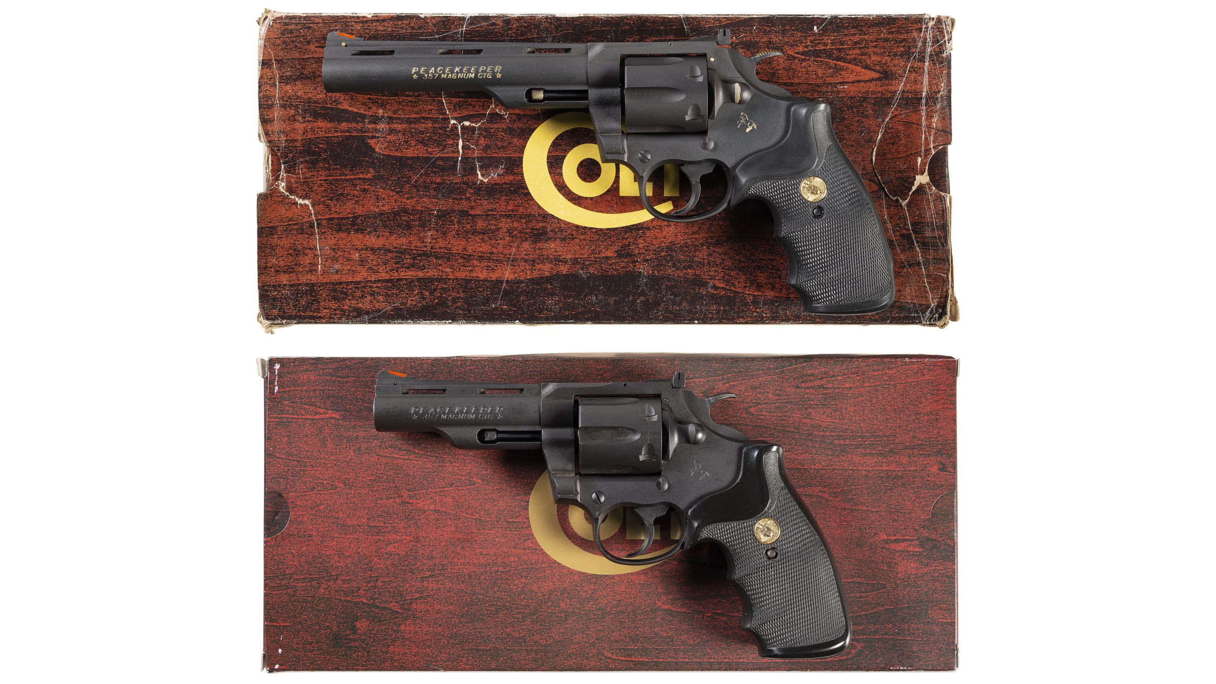 Two Boxed Colt Peacekeeper Double Action Revolvers | Rock Island Auction