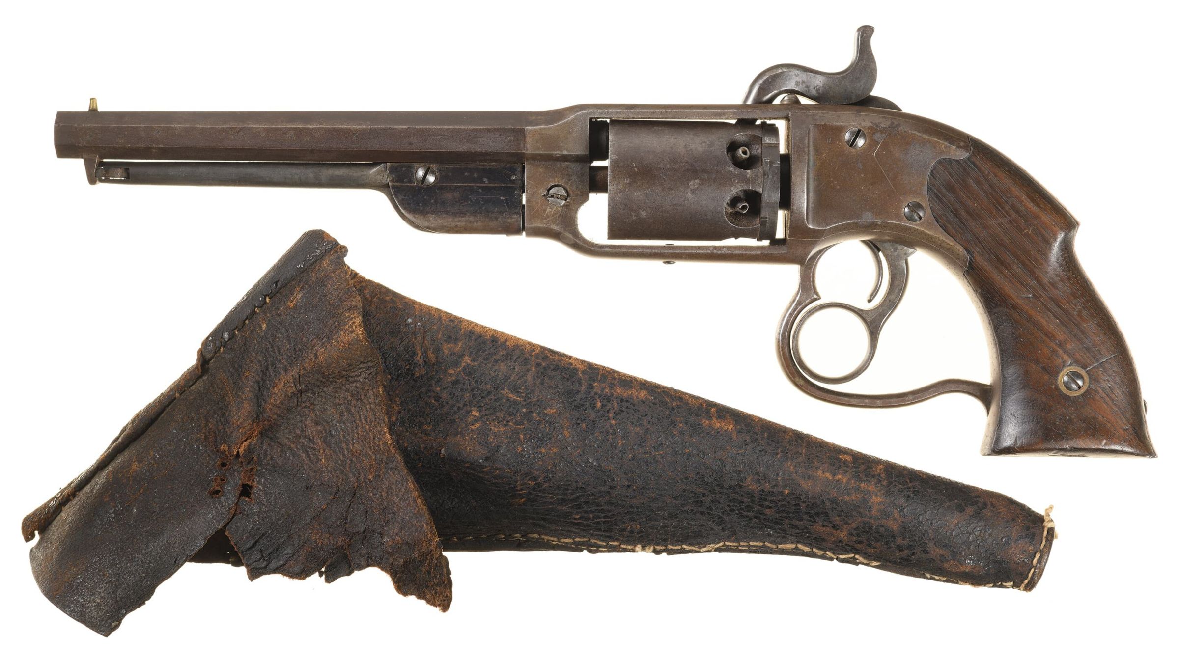 Savage Navy Percussion Revolver with Holster | Rock Island Auction