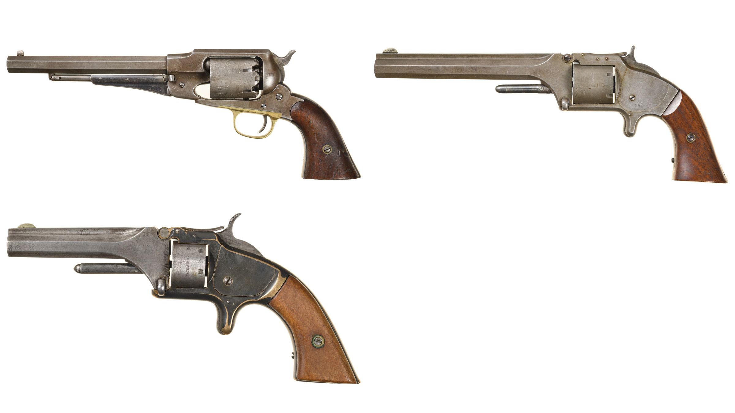 Three Antique American Single Action Revolvers | Rock Island Auction