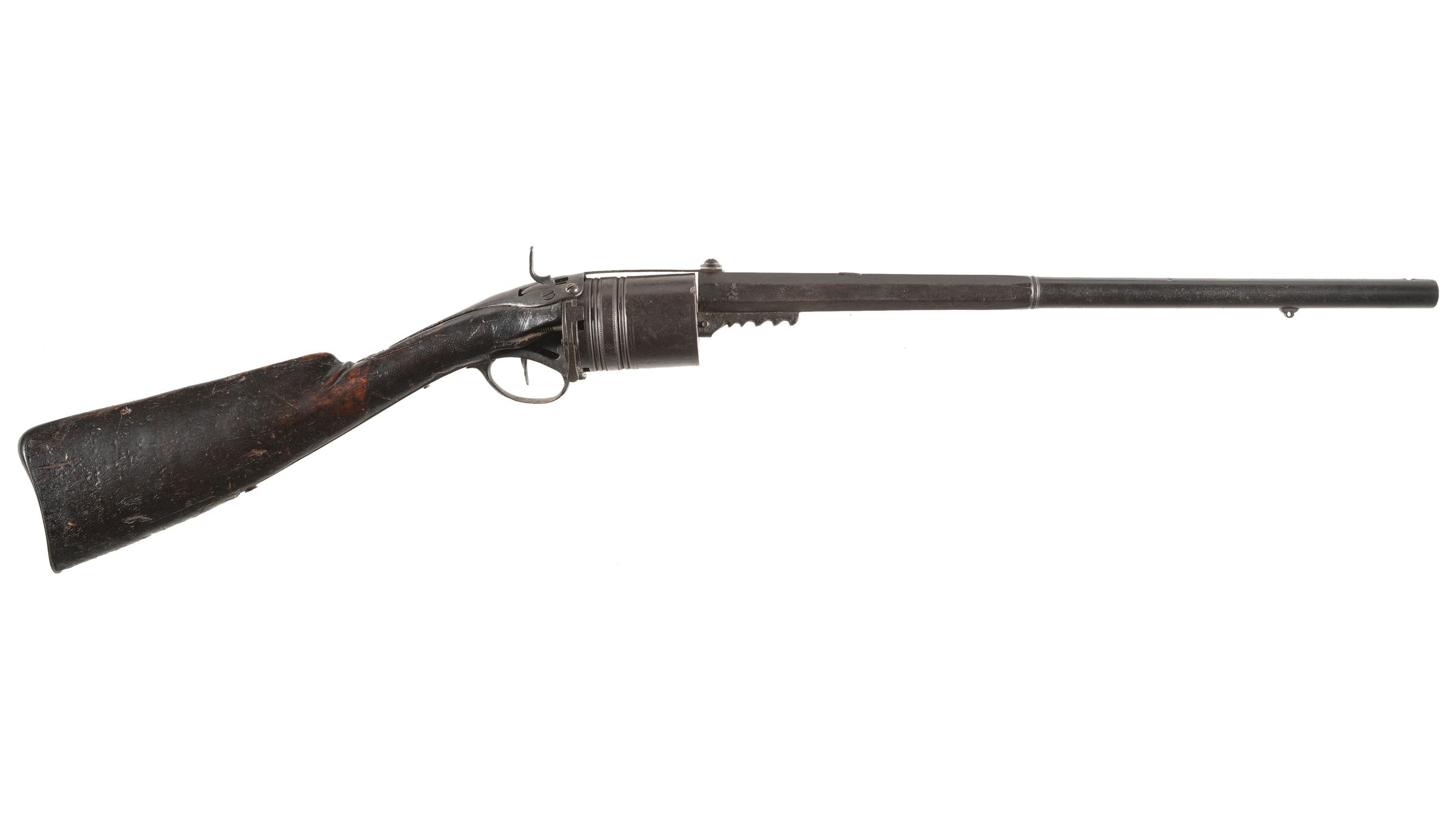 Unknown Percussion Revolving Rifle | Rock Island Auction