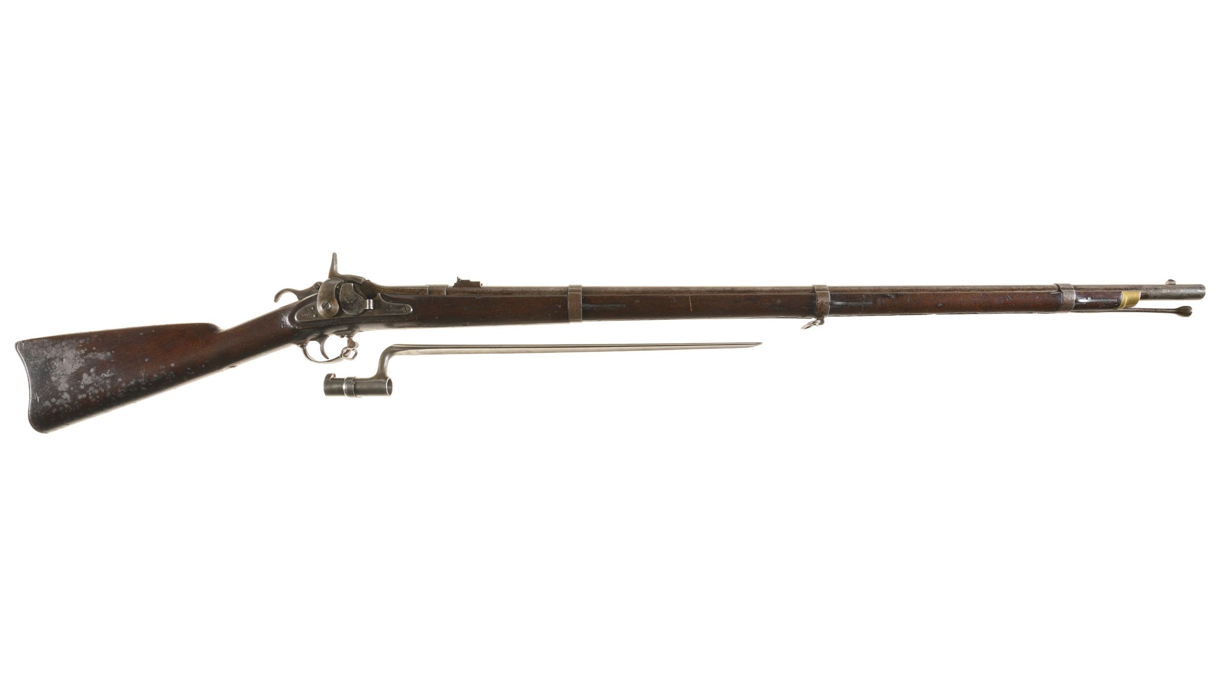 Roberts Conversion Springfield Model 1855 Rifle-Musket & Bayonet | Rock ...