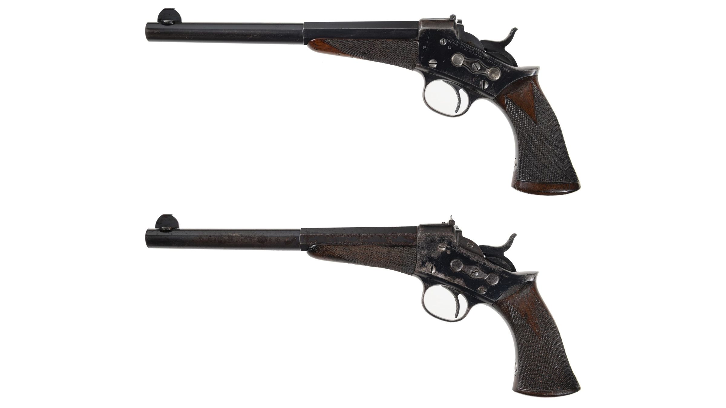 Two Remington Model 1901 Target Style Rolling Block Pistols | Rock ...
