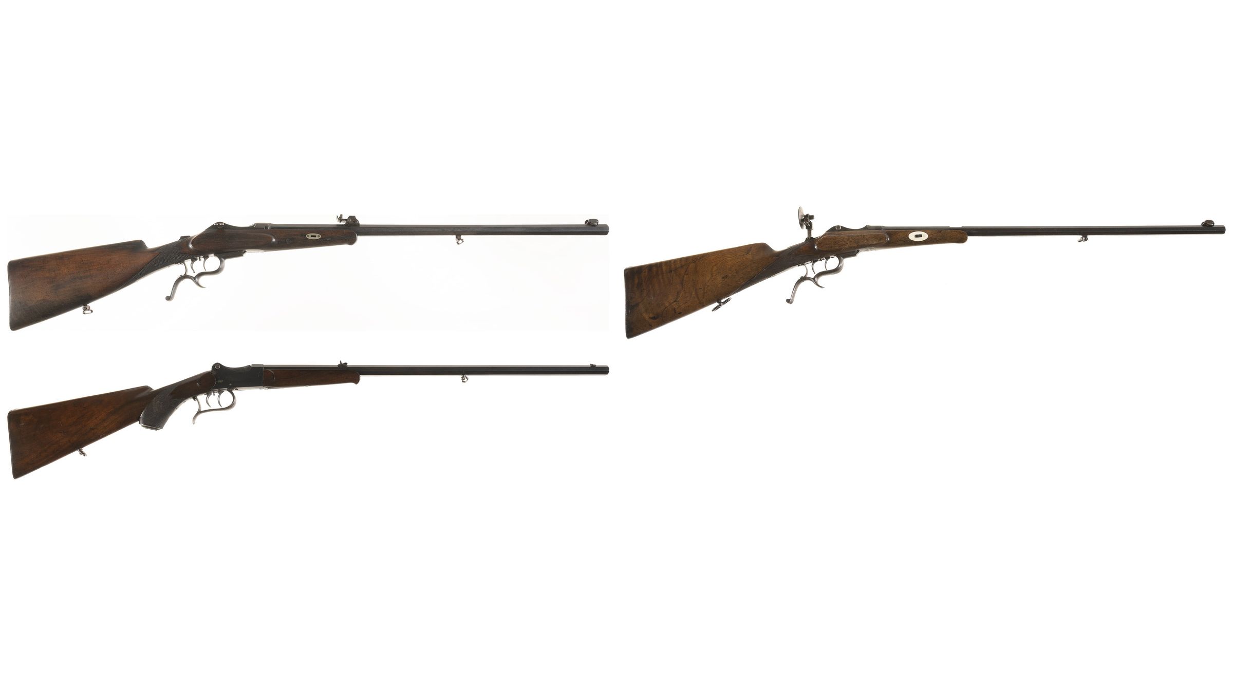 Three German Martini Style Single Shot Rifles | Rock Island Auction
