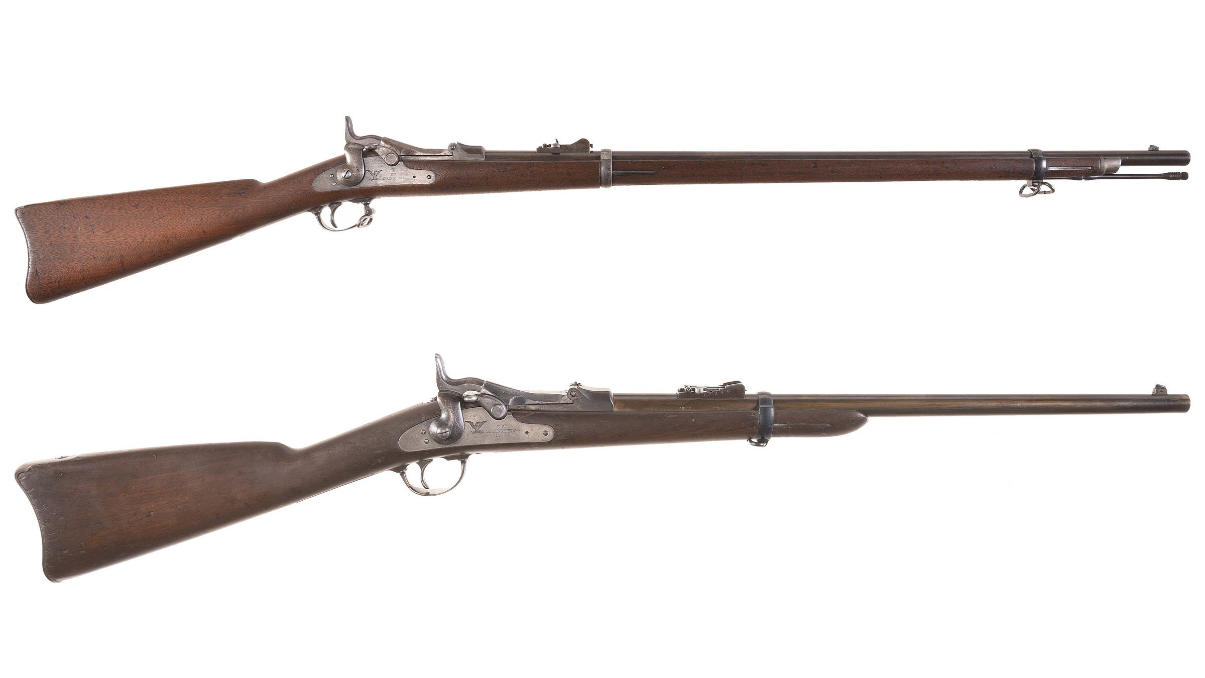 Two U.S. Springfield Model 1873 Trapdoor Long Guns | Rock Island Auction