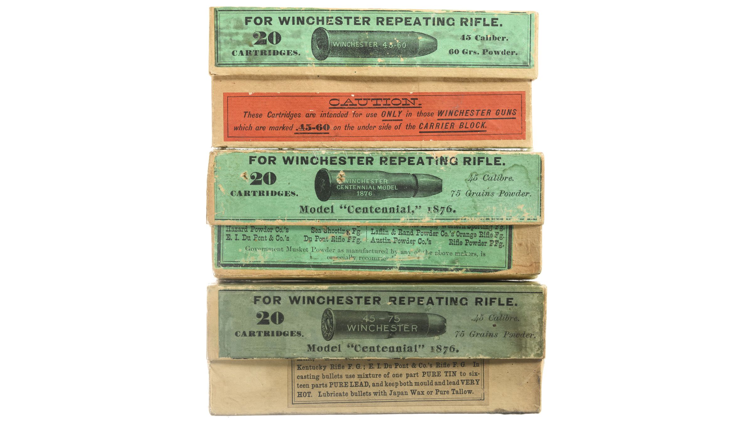 Three Vintage Boxes of Winchester Rifle Ammunition | Rock Island Auction
