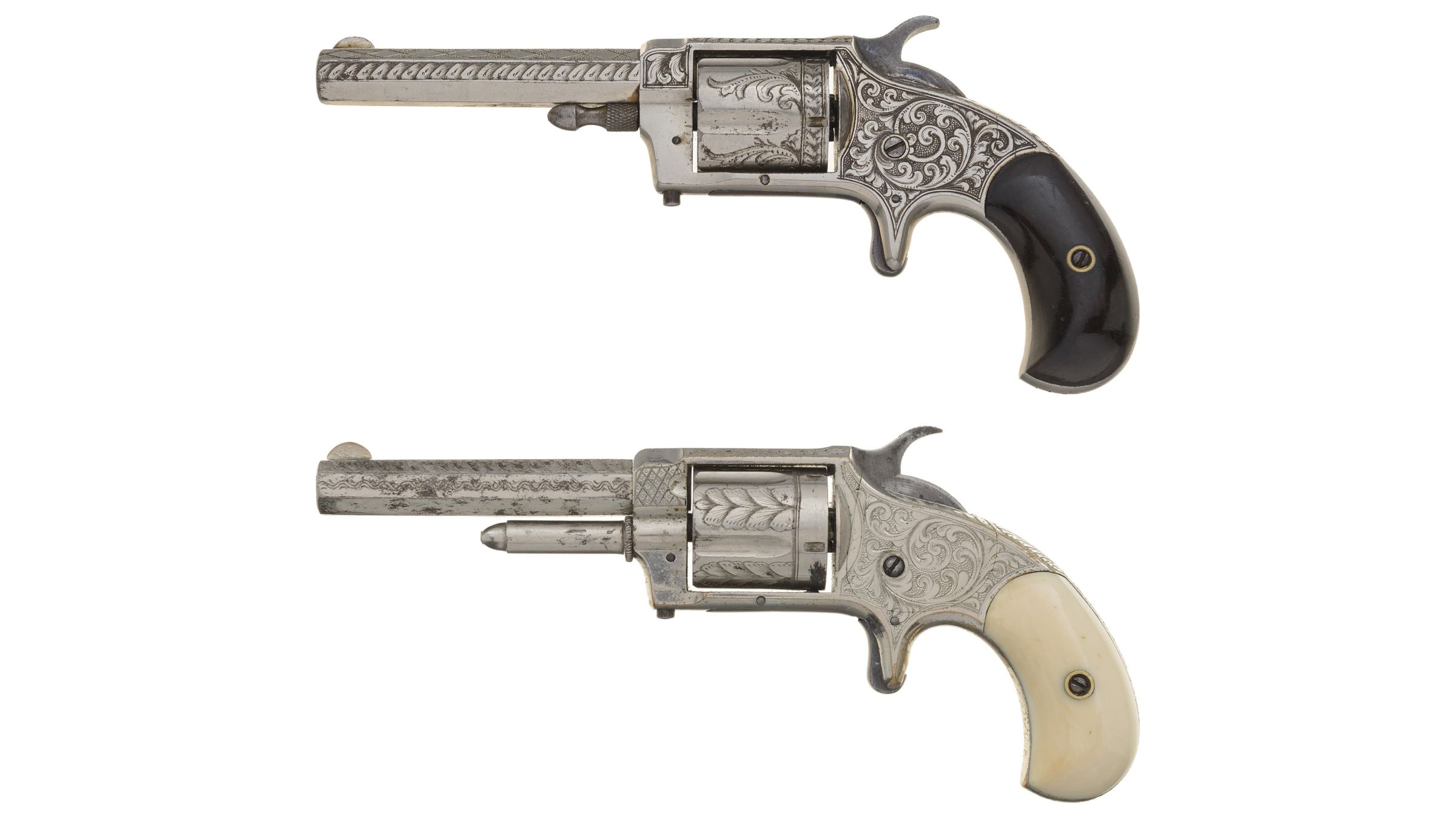 Two Engraved Whitney Model No. 2 Revolvers | Rock Island Auction
