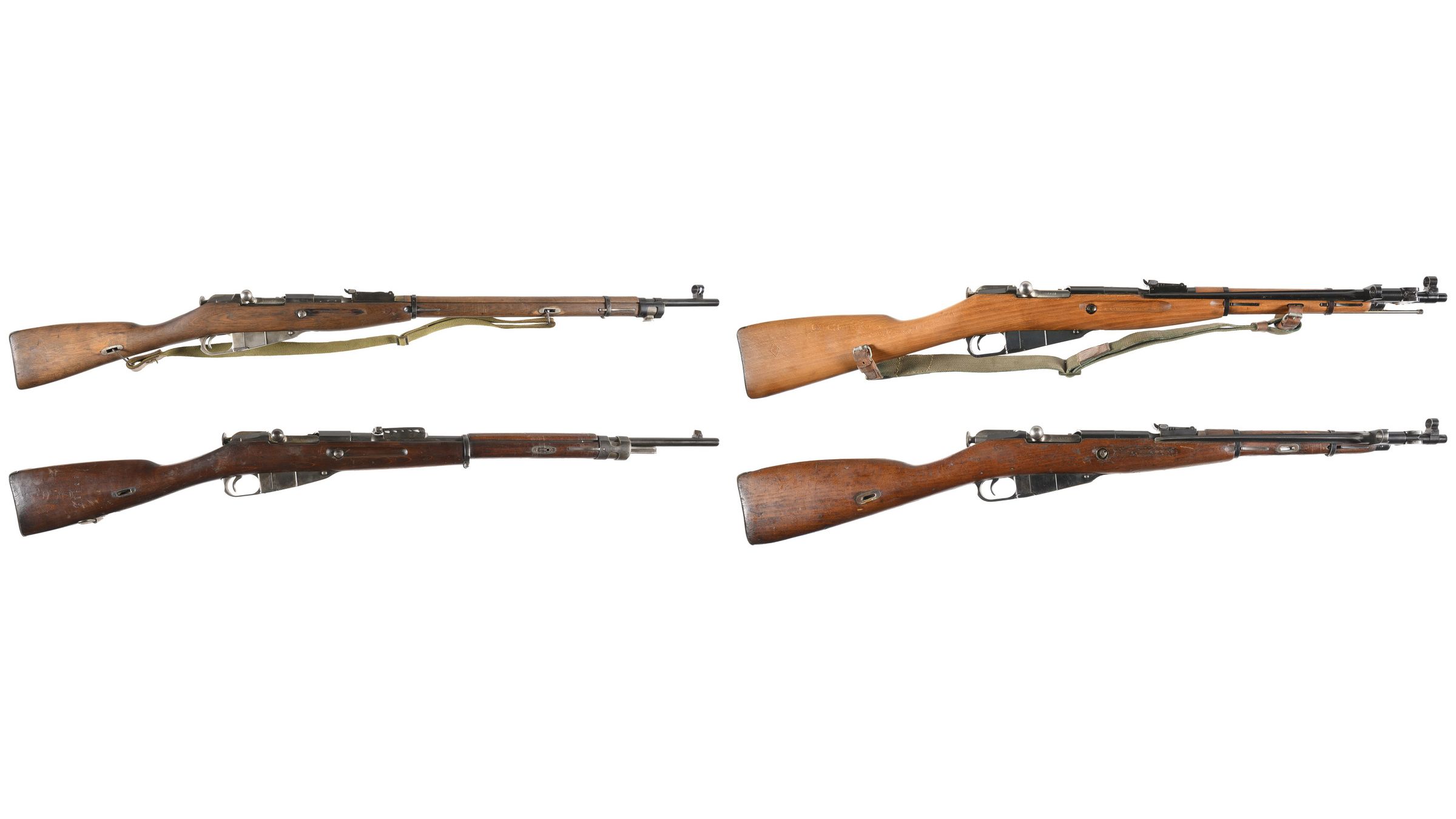 Four Soviet Bloc Military Mosin-Nagant Bolt Action Rifles | Rock Island ...