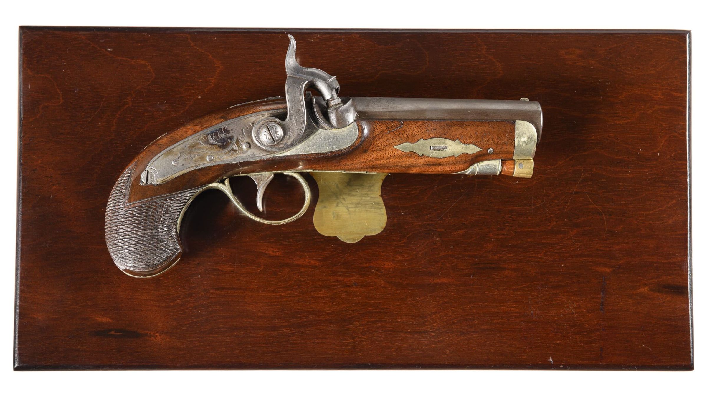 Cased Henry Deringer Style Percussion Pocket Pistol | Rock Island Auction