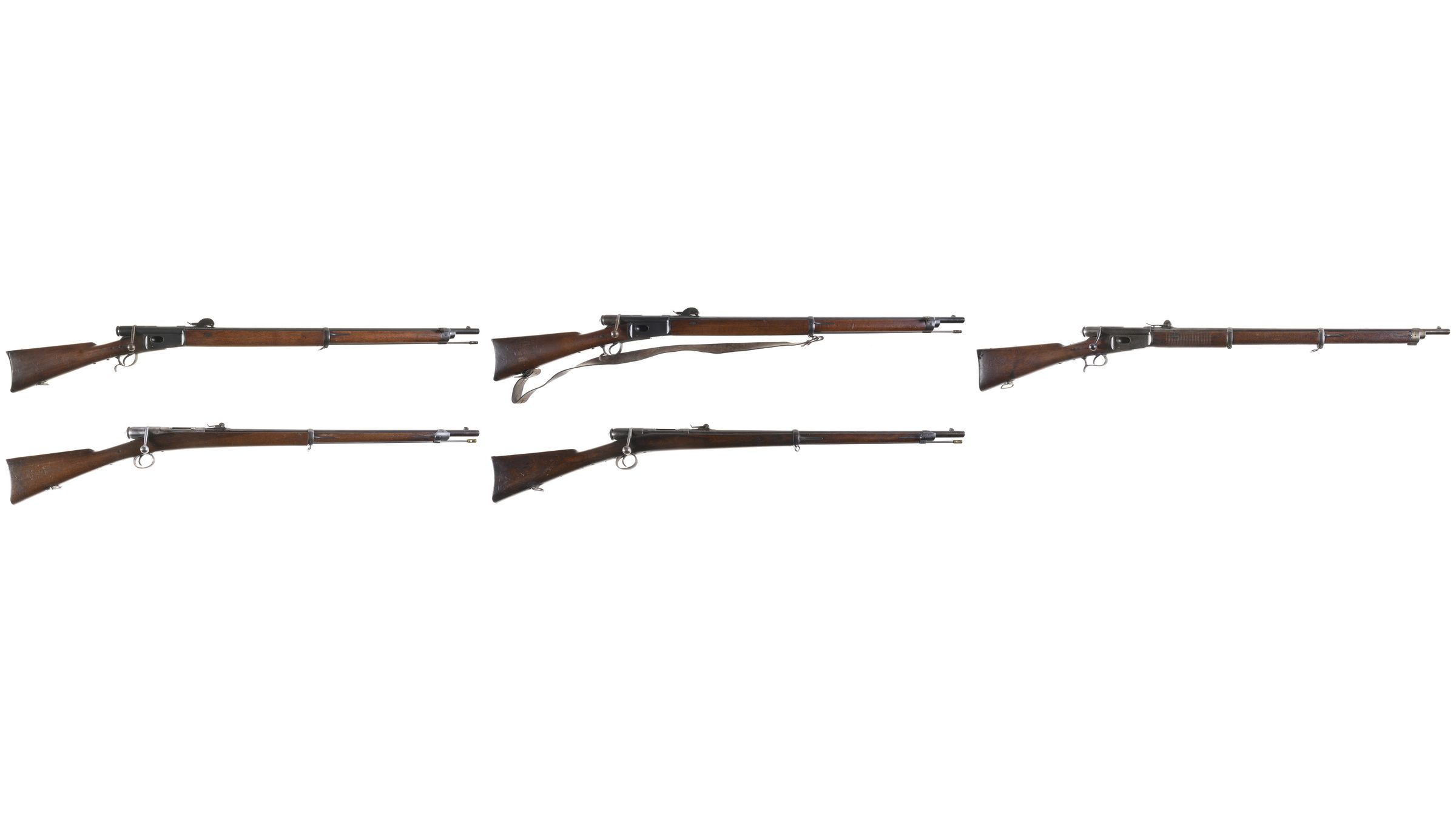 Five Antique Swiss Military Action Rifles | Rock Island Auction