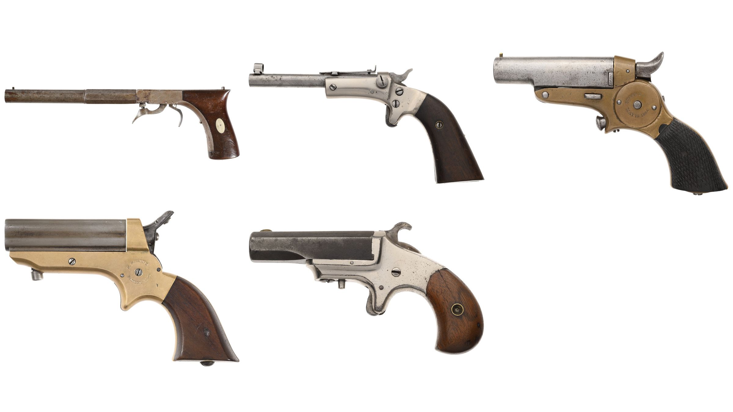 Five Antique American Handguns | Rock Island Auction