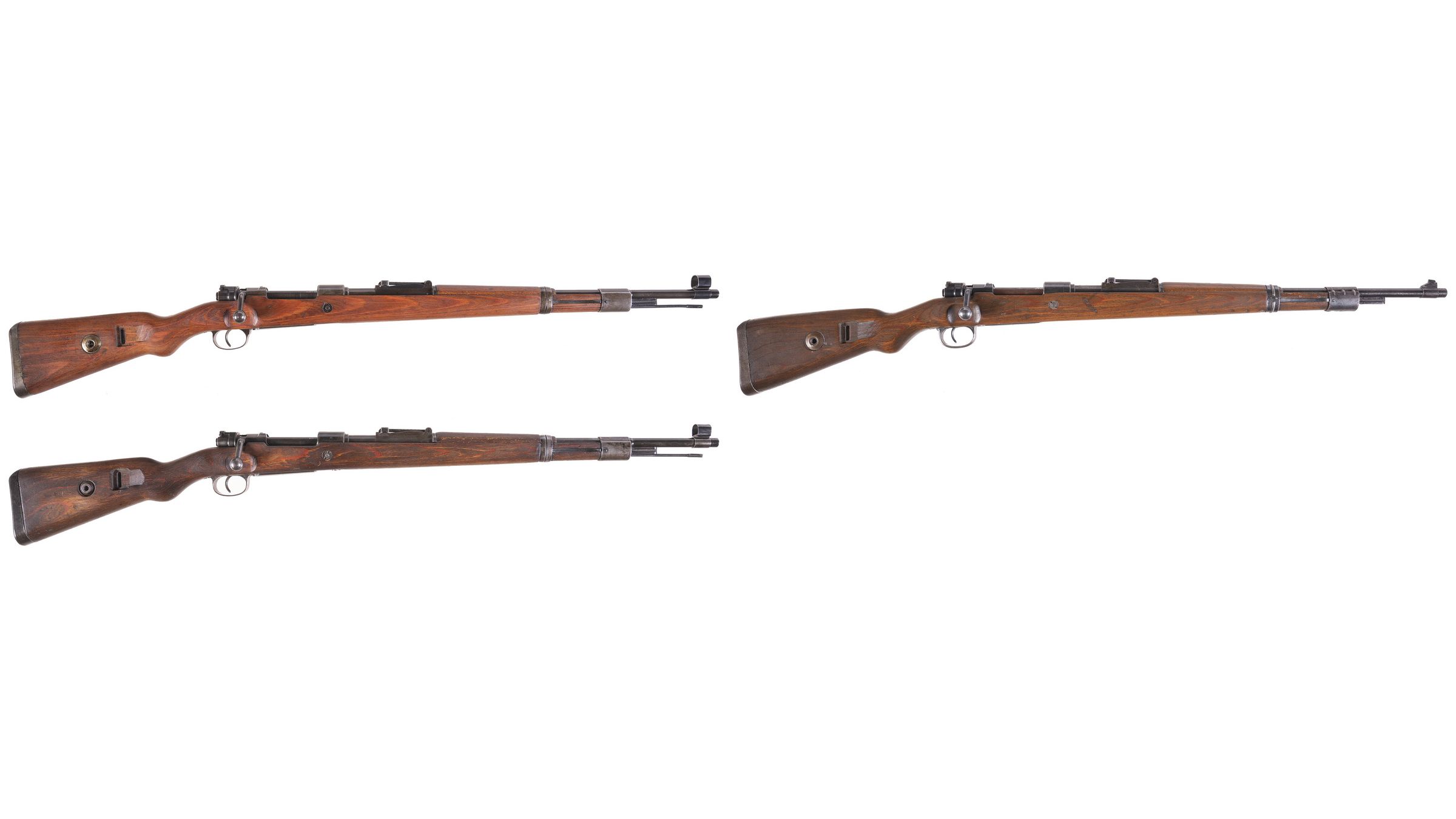 Three World War II German Military Mauser Model 98 Rifles | Rock Island ...