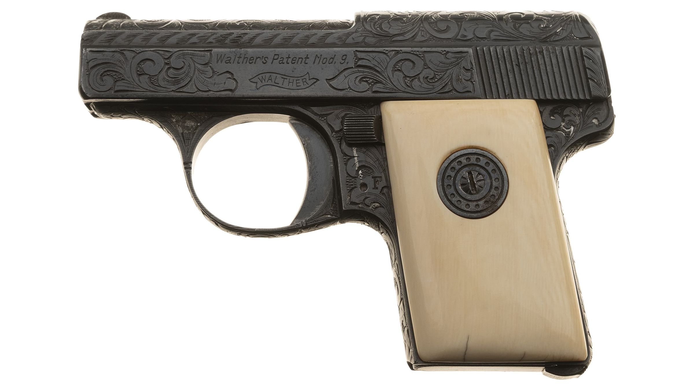 Engraved Walther Model 9 Semi-Automatic Pistol | Rock Island Auction