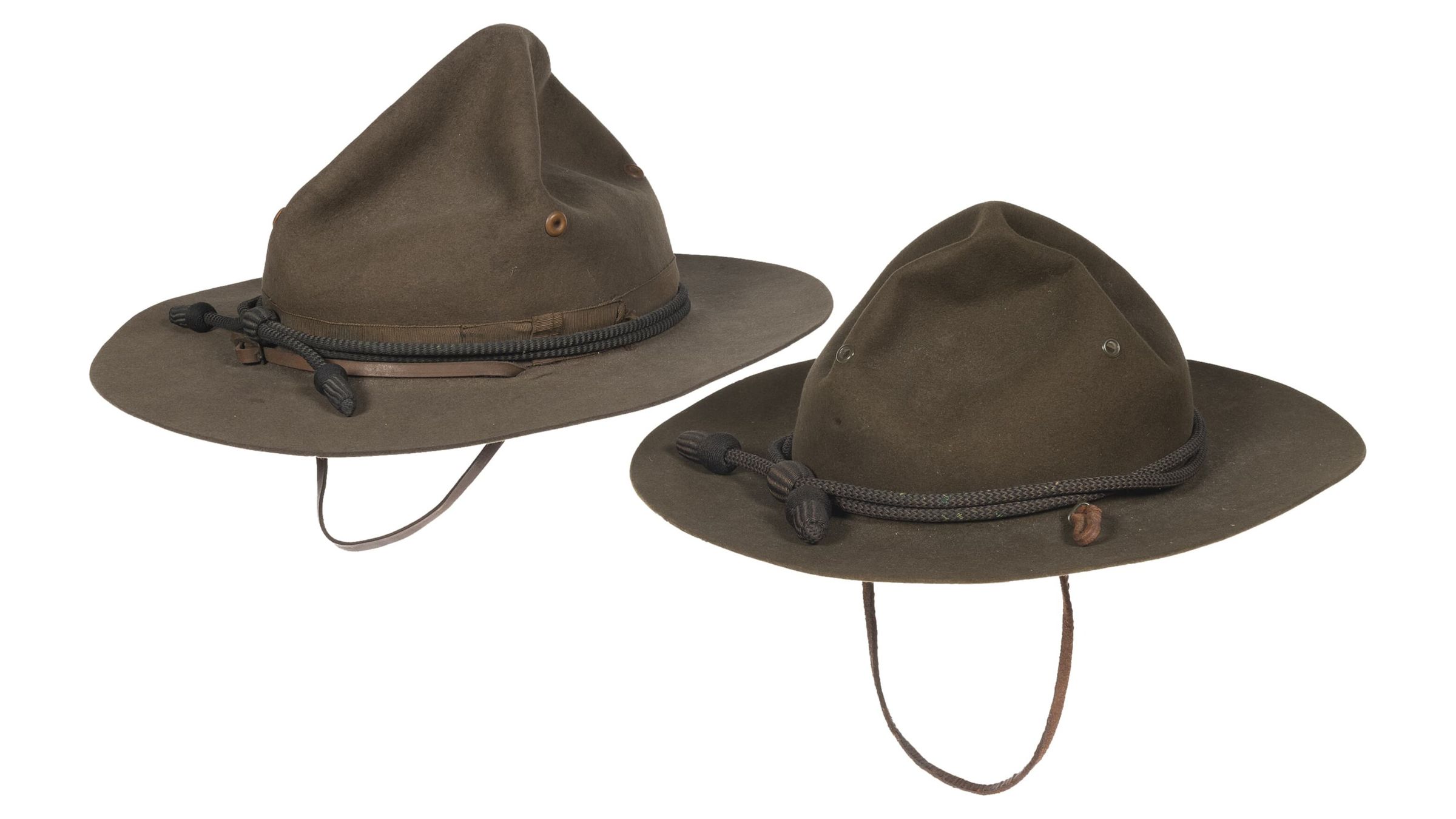 Four American Style Campaign Caps | Rock Island Auction