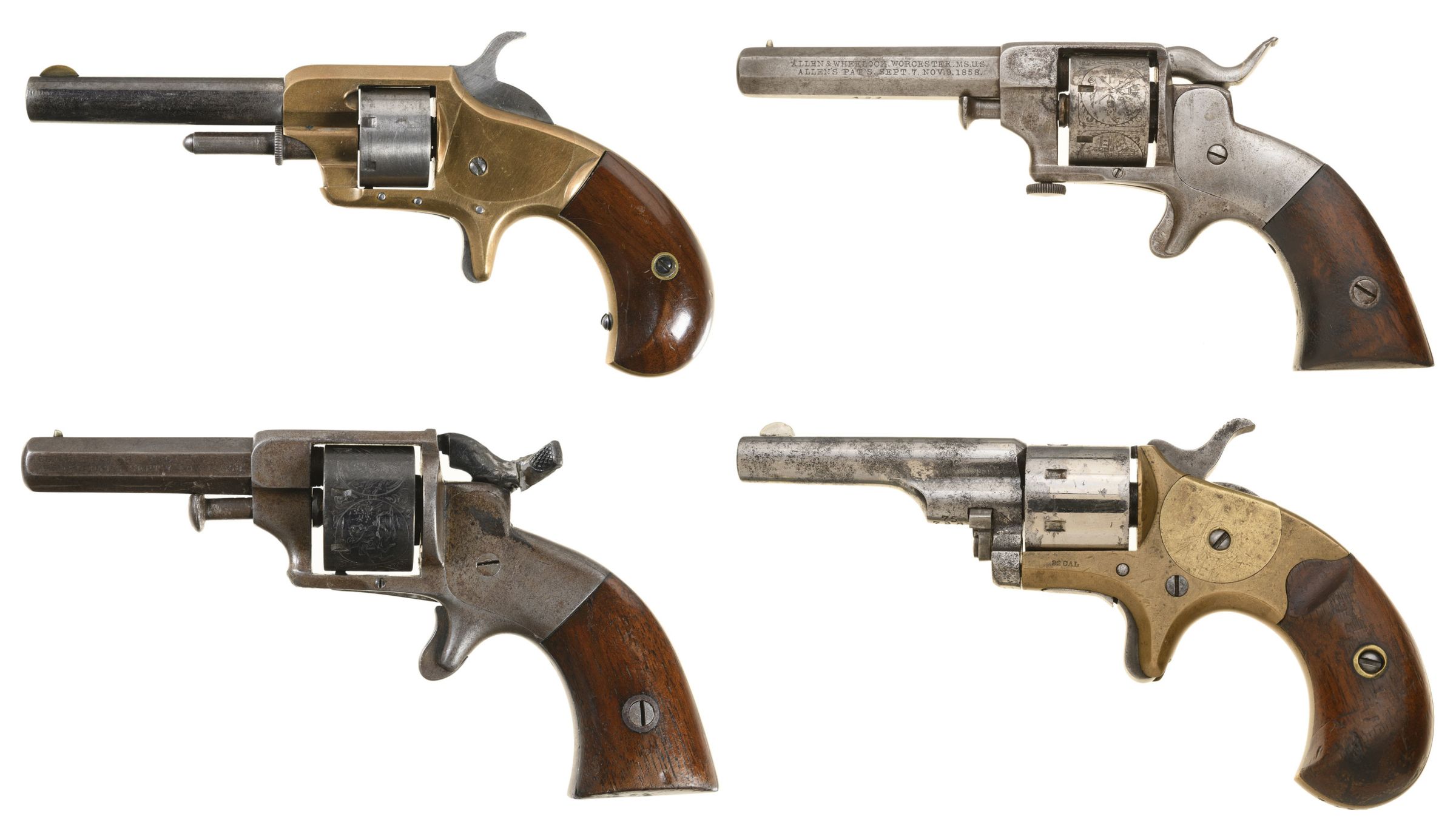 Four Antique American Rimfire Revolvers | Rock Island Auction