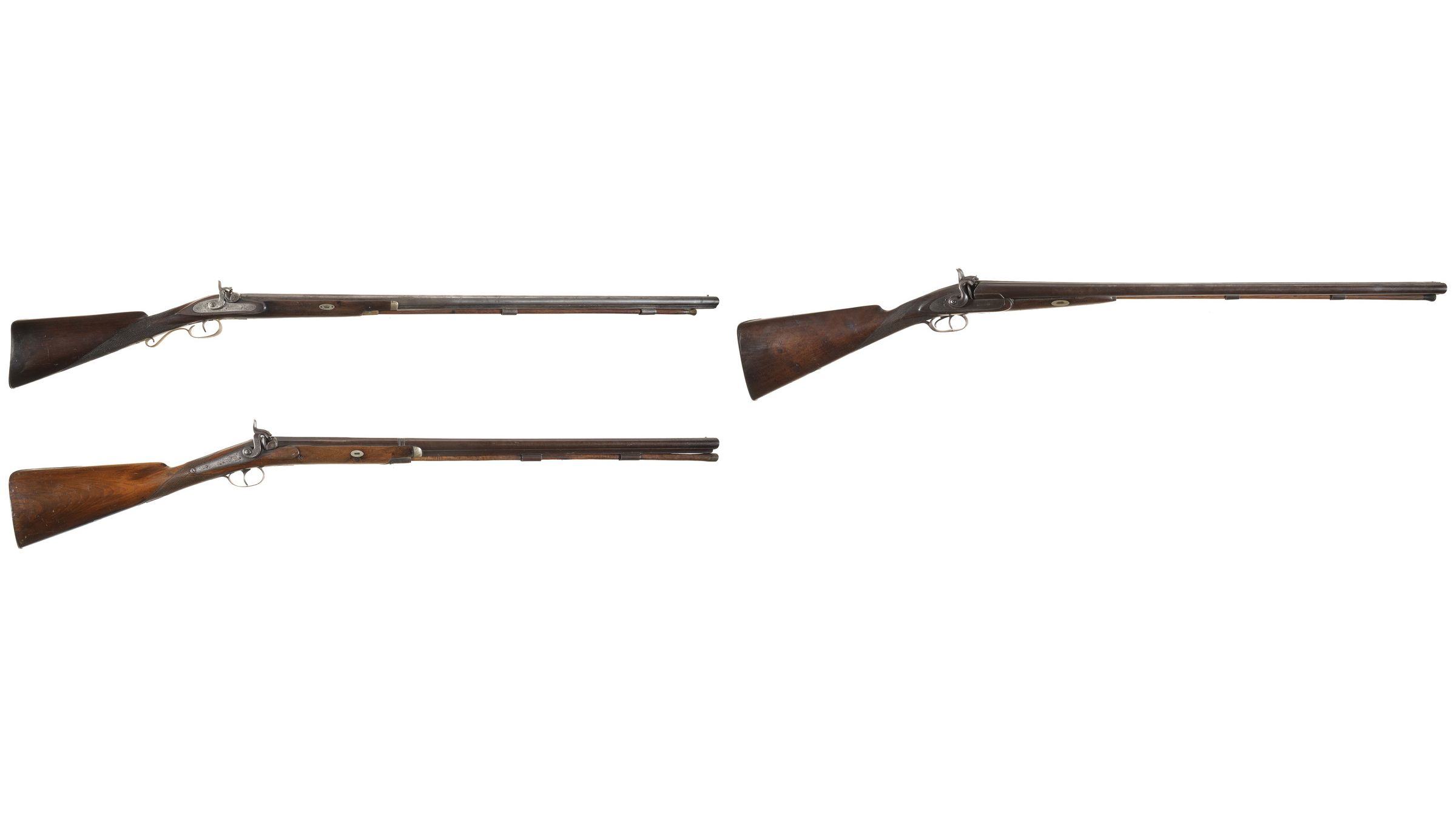 Three Antique Percussion Shotguns | Rock Island Auction
