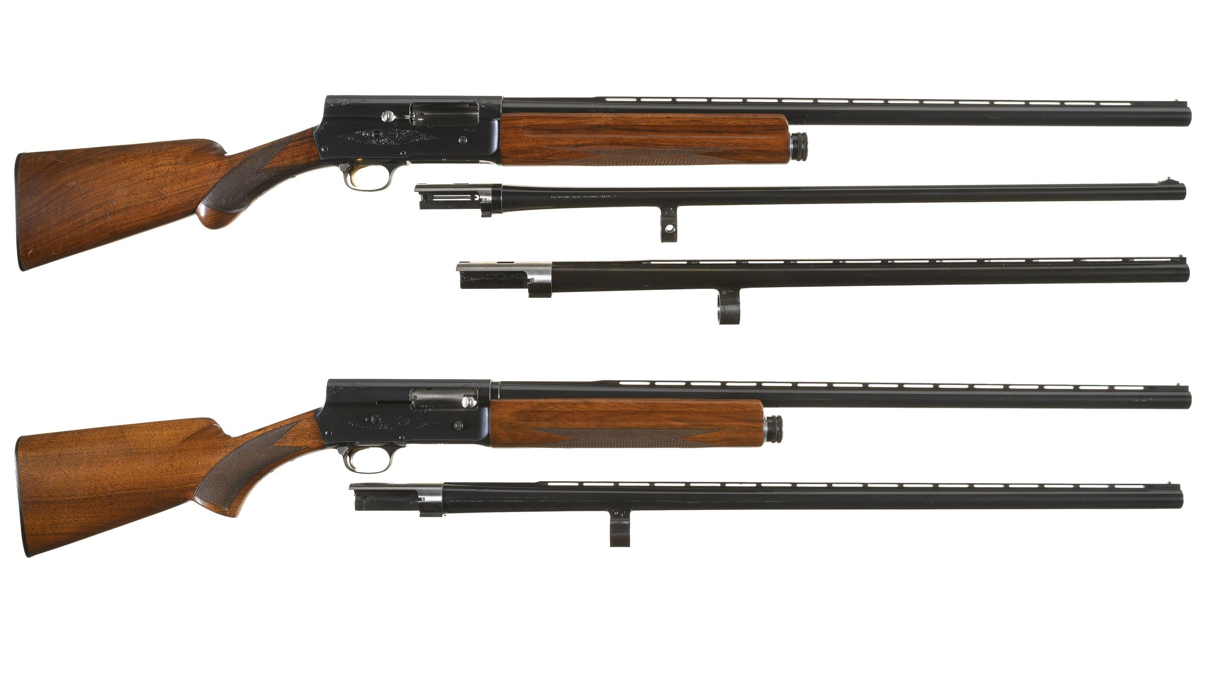 Two Belgian Browning Auto-5 Shotguns with Extra Barrels | Rock Island ...