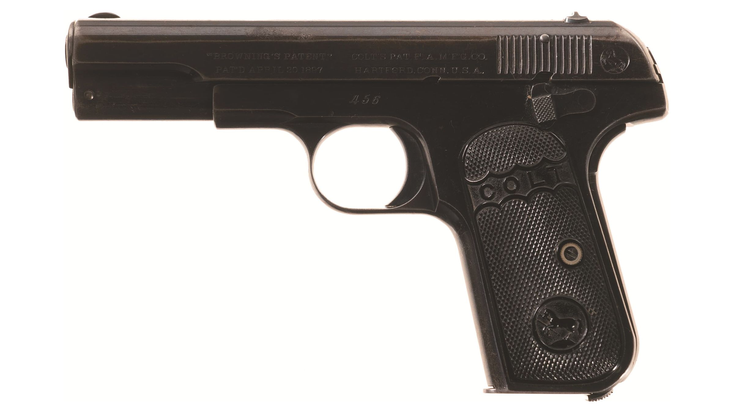 Serial Number 456 Colt Model 1903 Pocket Hammerless Pistol | Rock ...
