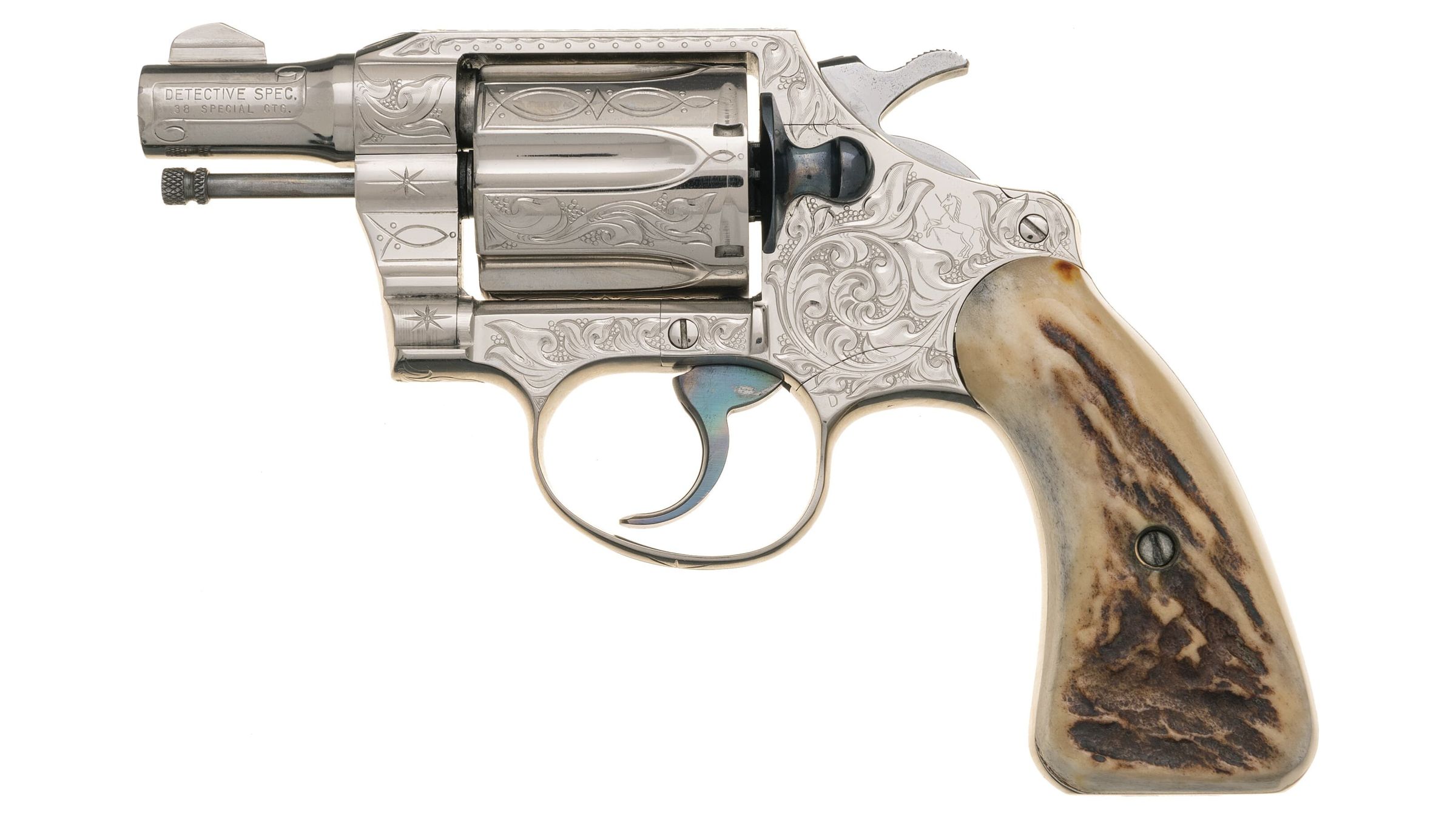 Engraved and Colt Detective Special Double Action Revolver