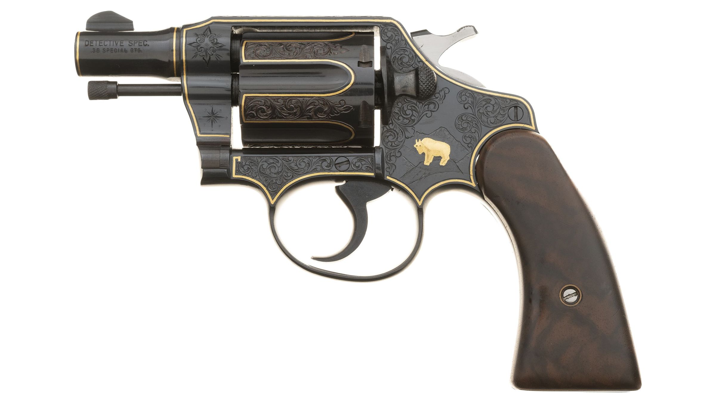 Engraved and Gold Inlaid Colt Detective Special Revolver | Rock Island ...