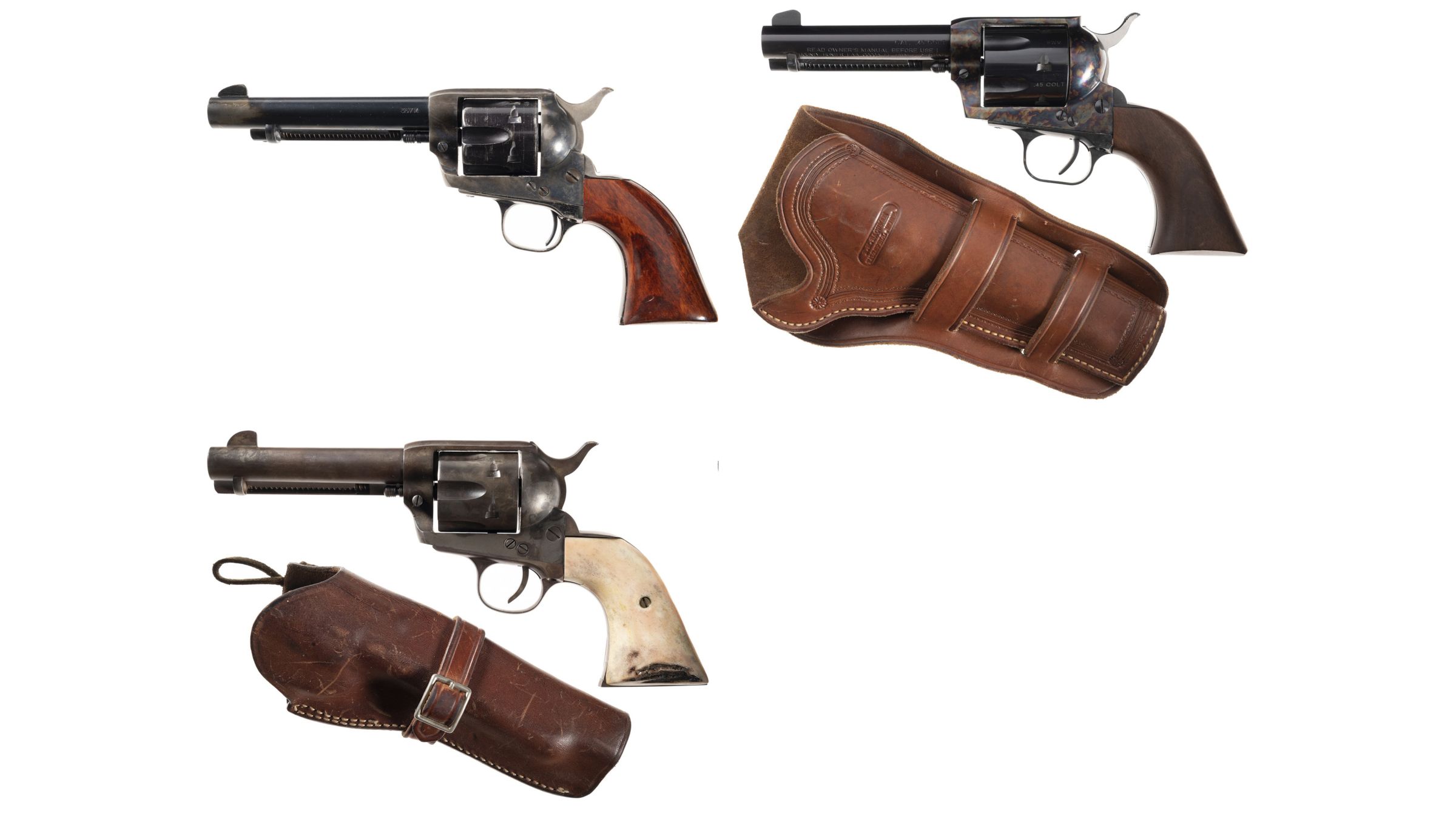 Three Single Action Army Style Revolvers | Rock Island Auction