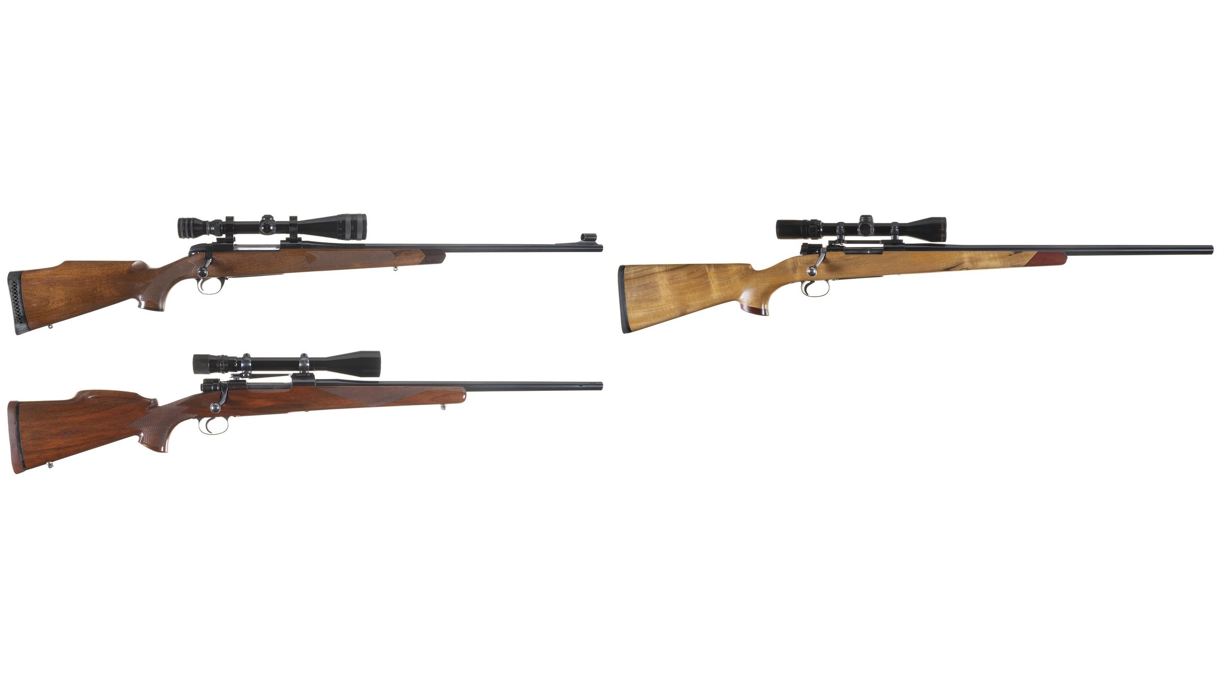 Three Bolt Action Sporting Rifles with Scopes | Rock Island Auction